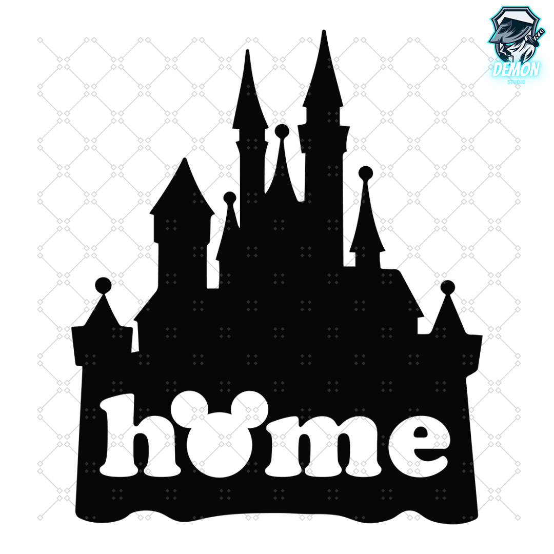 Disney Castle Svg, Disney Svg, Mickey Svg, Mickey Home | Inspire Uplift