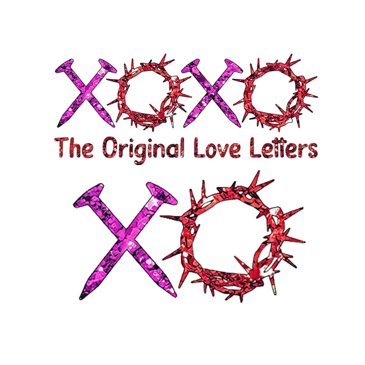 XOXO The Original Love Letters Glitter Png, XOXO Png, XOXO V - Inspire ...