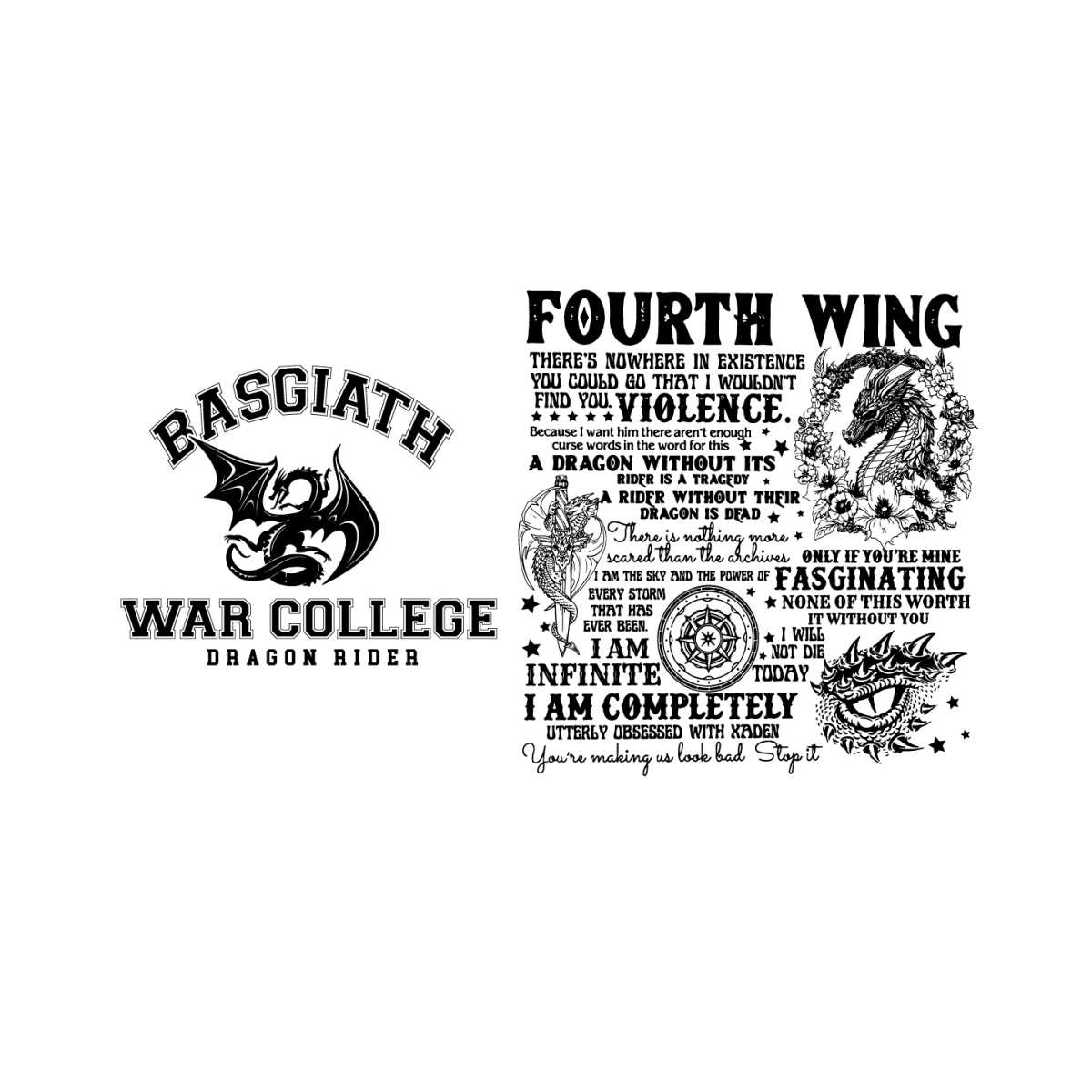 Basgiath Digital File, Rebecca Yarros svg, Fourth Wing svg, | Inspire ...
