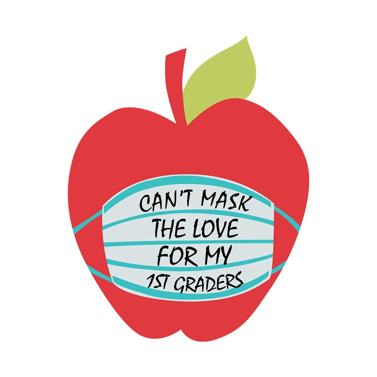 Cant mask the love for my 1st graders svg,teach svg,apple te | Inspire ...