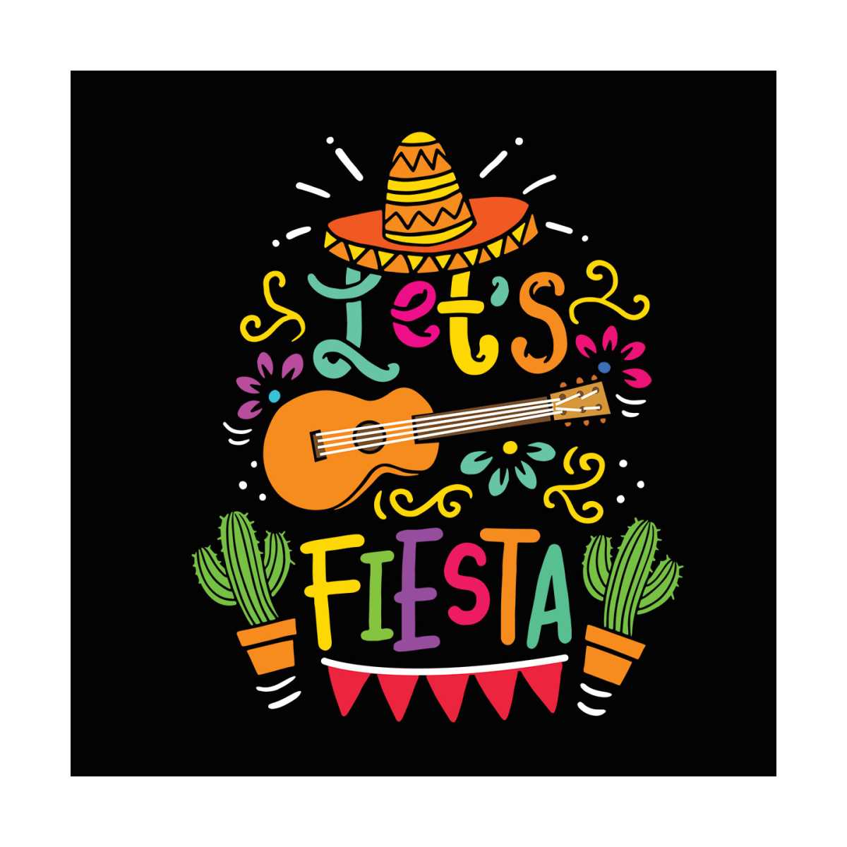 Lets Fiesta Svg, Trending Svg, Fiesta Svg, Fiesta Festival S | Inspire ...