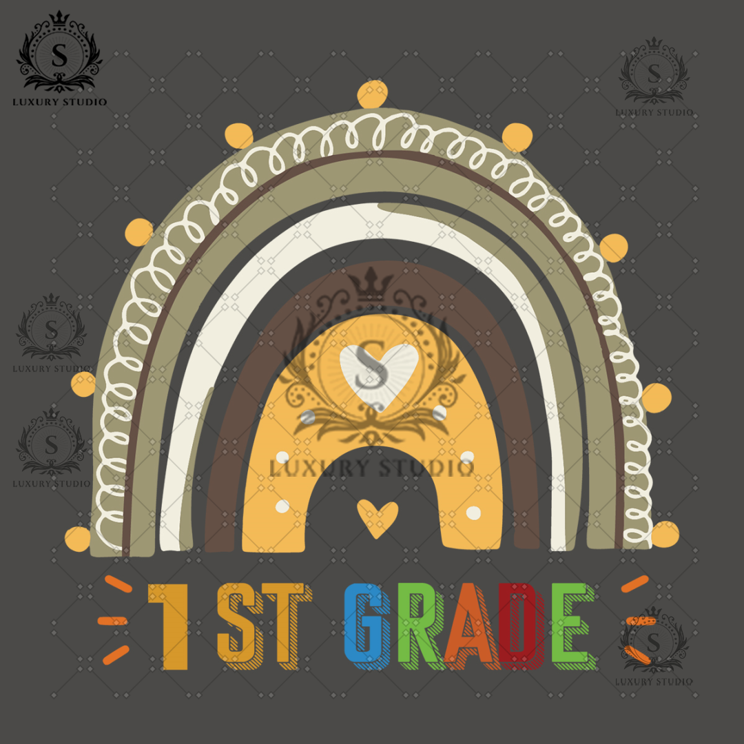 1st Grade Rainbow Svg, Back To School Svg, 1st Gra | Inspire Uplift