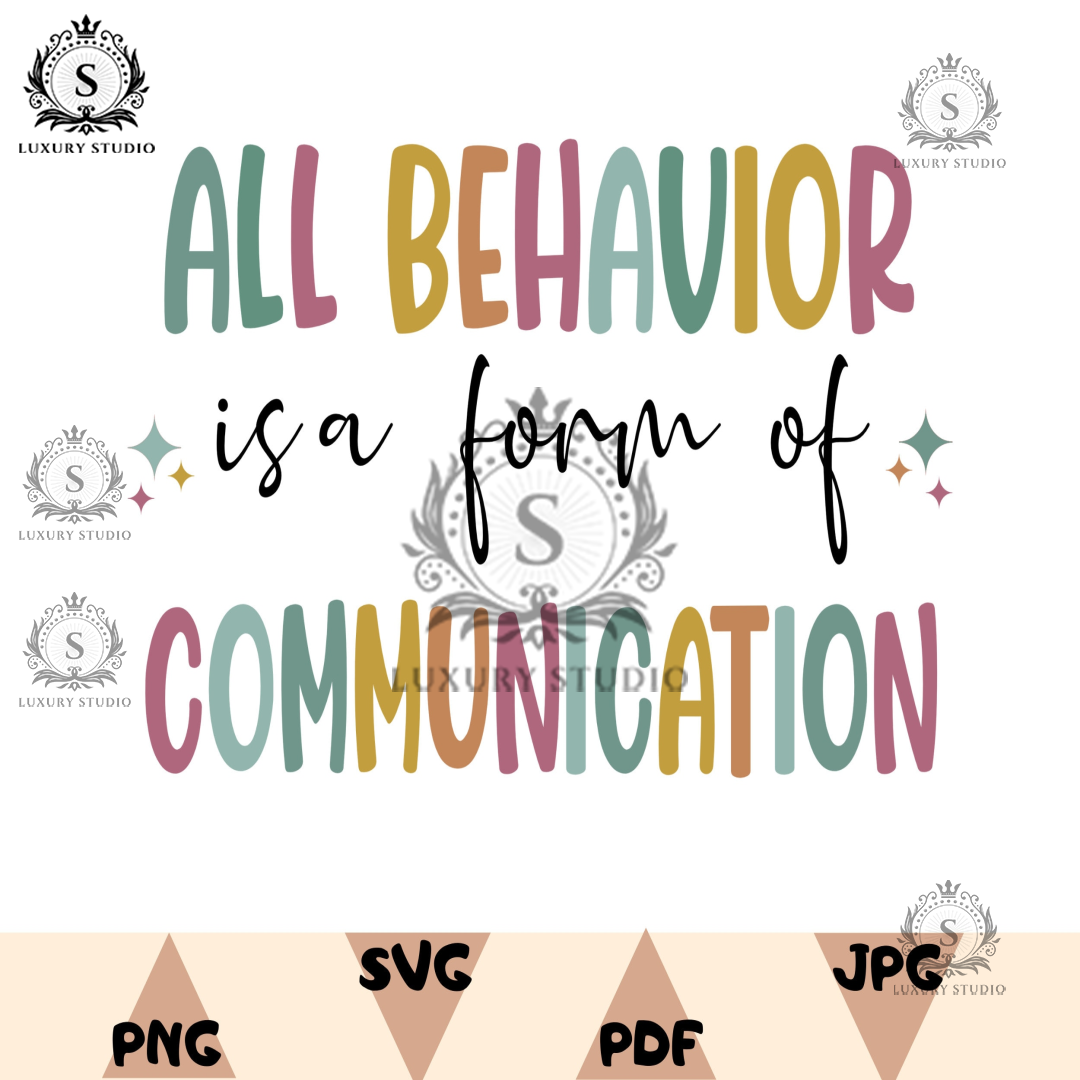 All behavior is a form of communication Svg Png,Autism Aware - Inspire ...