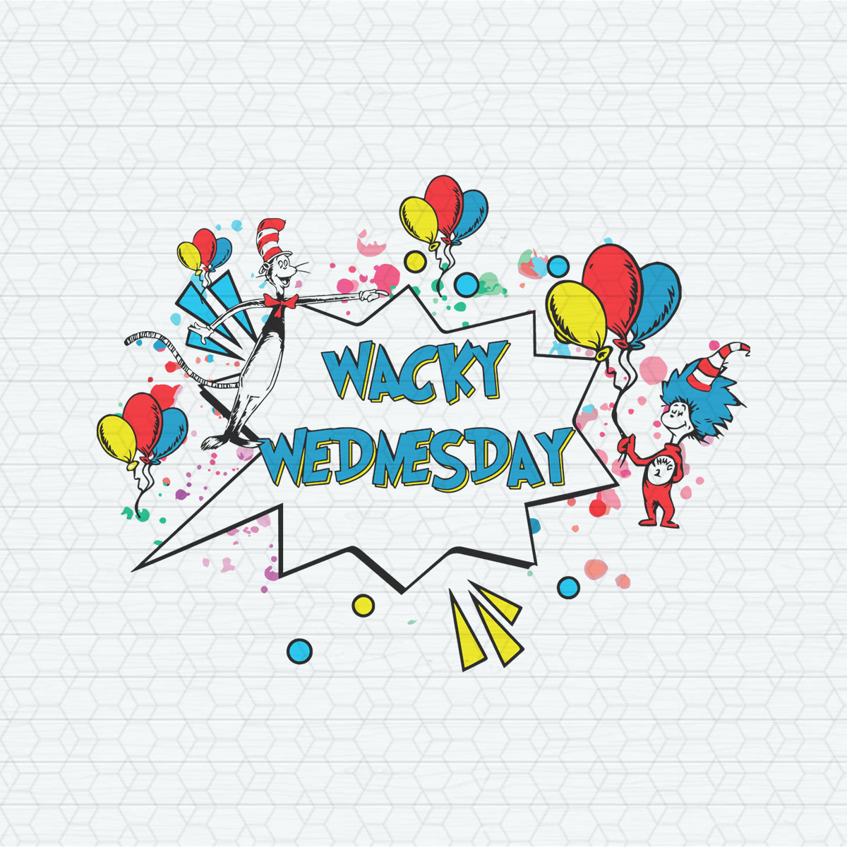Wacky Wednesday Dr Seuss SVG | Inspire Uplift