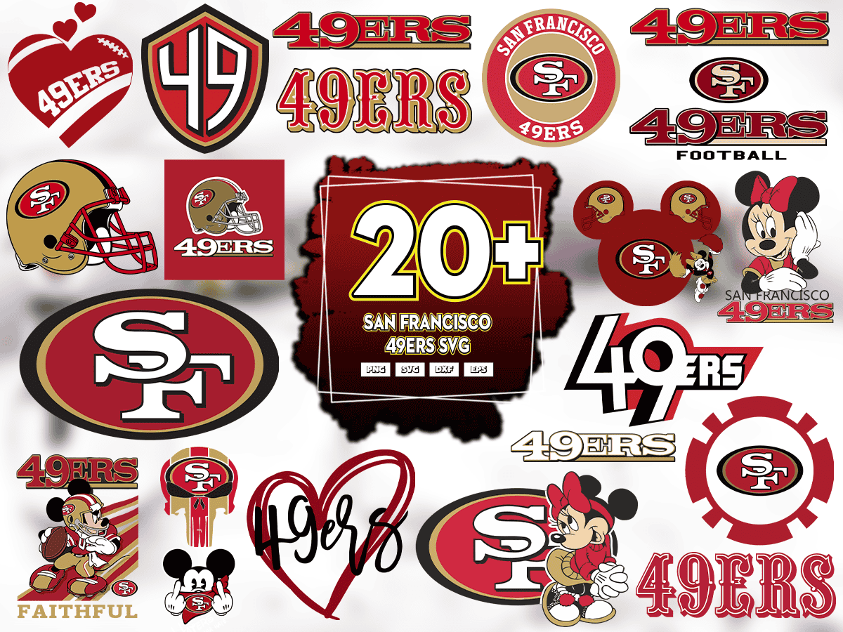 20 Files San Francisco 49ers Svg Bundle, 49ers Logo Svg, 49e | Inspire ...