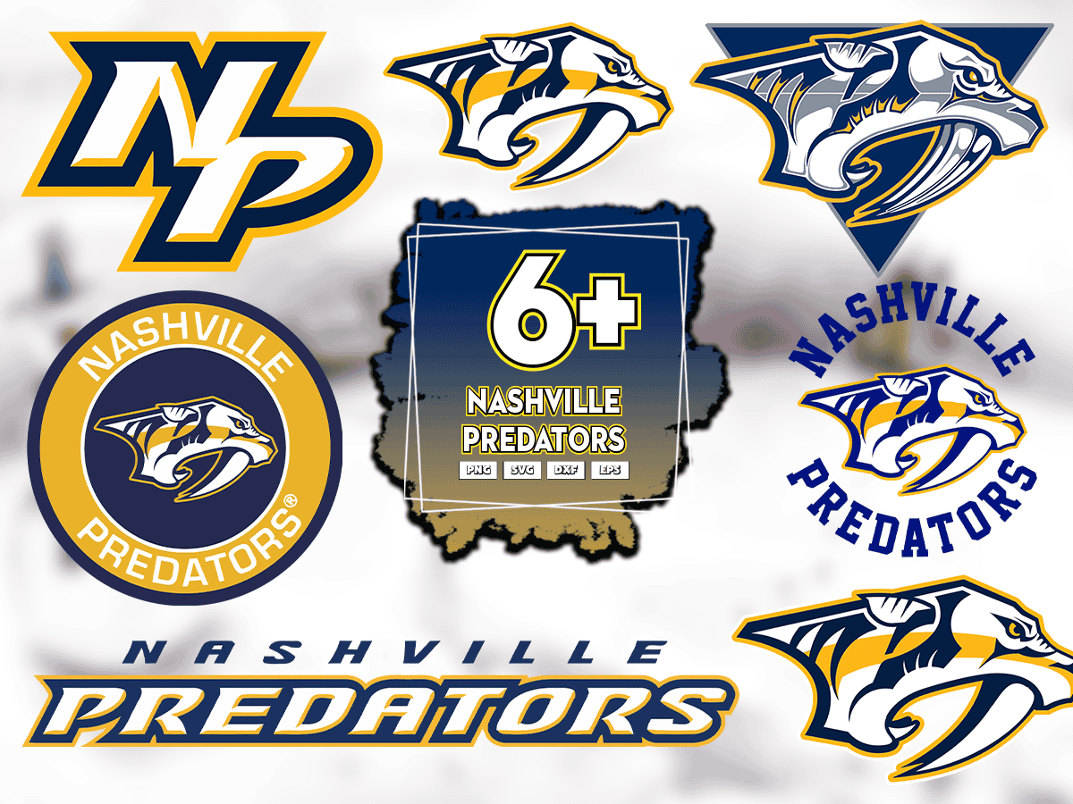 6 Files Nashville Predators Svg Bundle, Nashville Predators | Inspire ...