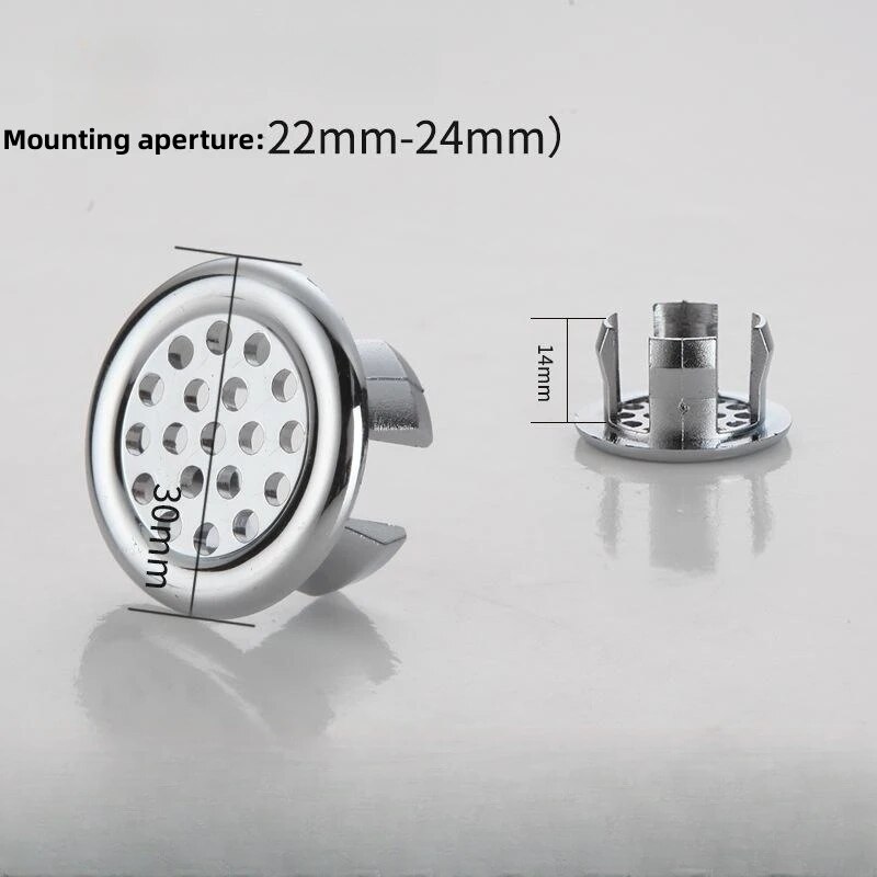 Mesh Plastic Ring Sink Hole Overflow Cover for Kitchen, Bath | Inspire ...