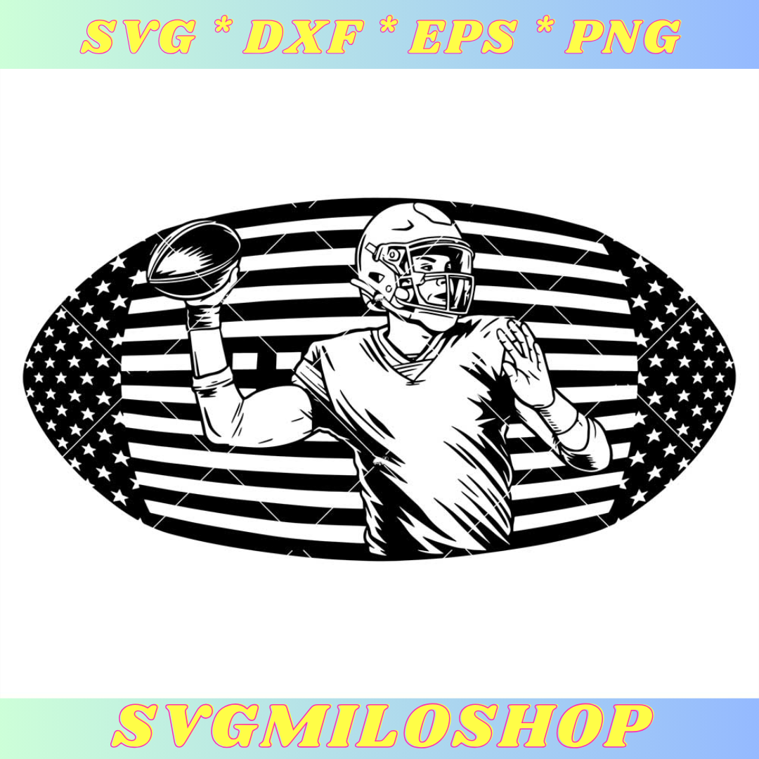 Football Player Svg, Football Logo Svg, Football Lover Svg | Inspire Uplift