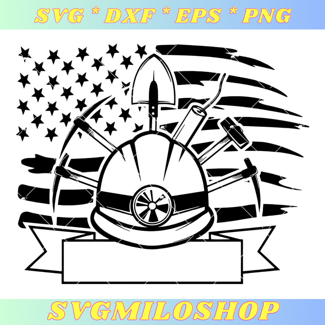 US Mining Tools Svg, Mine Land Owner Logo Svg | Inspire Uplift