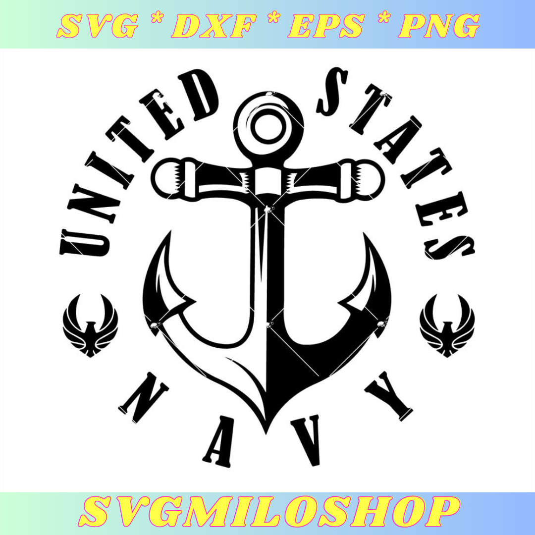 US Navy Anchor Svg, US Navy Svg, USN Svg, US Navy Logo | Inspire Uplift