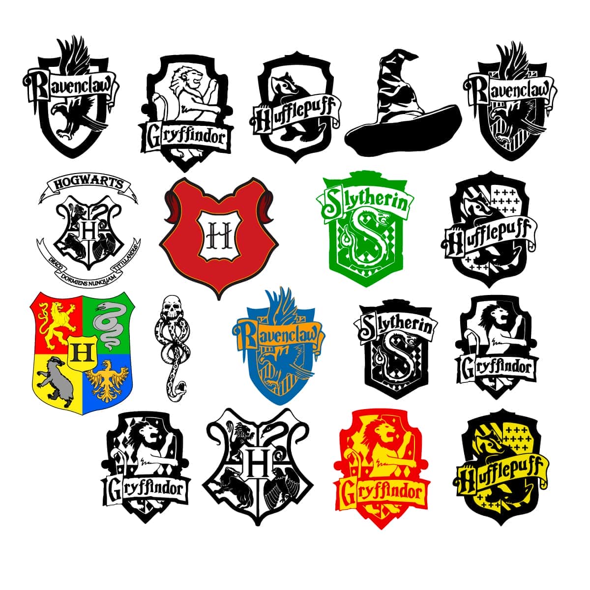 Harry Potter Bundle SVG Disney Lovers SVG Hogwarts Houses SV - Inspire ...