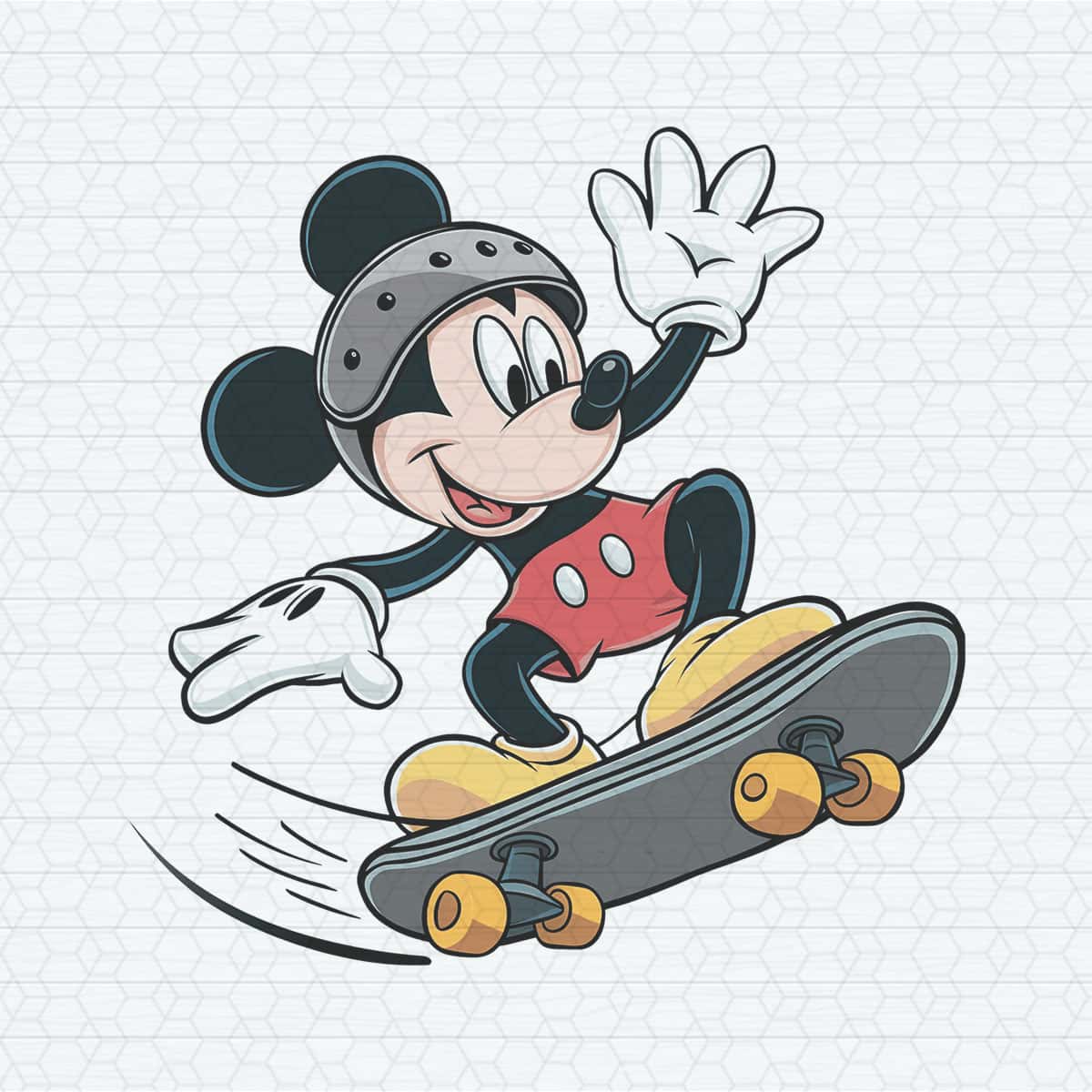 Funny Disney Mickey Mouse Skateboarding PNG | Inspire Uplift