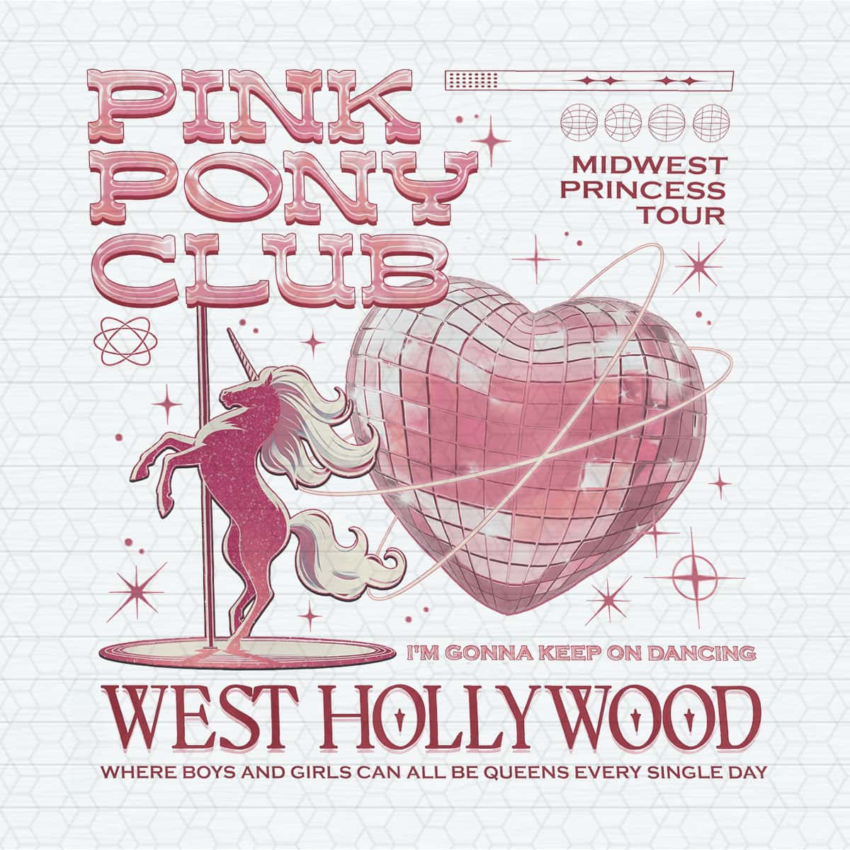 Pink Pony Club West Hollywood Midwest Princess Tour PNG | Inspire Uplift