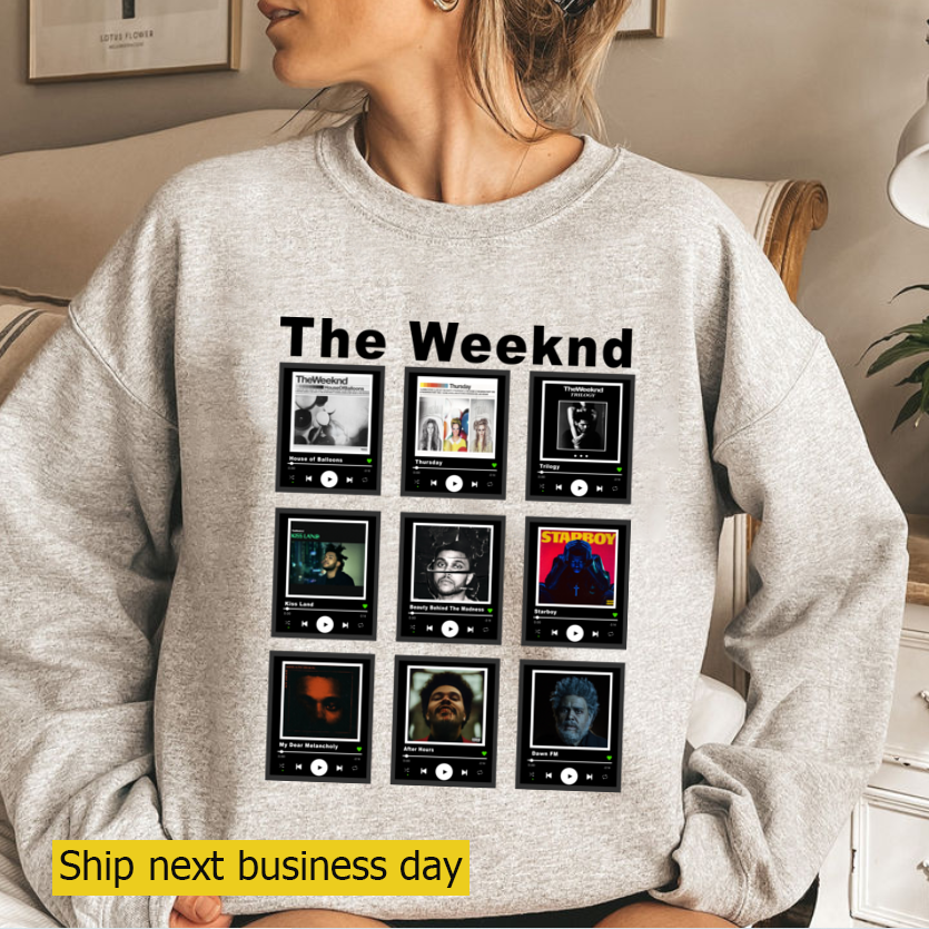 The Weeknd Albums Collection Spotify Shirt, Vintage The Week - Inspire ...