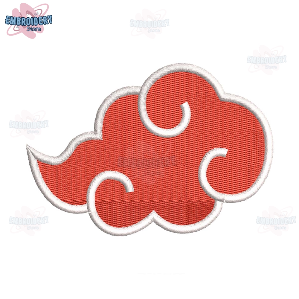Embroidery Pattern Naruto Akatsuki Cloud png | Inspire Uplift