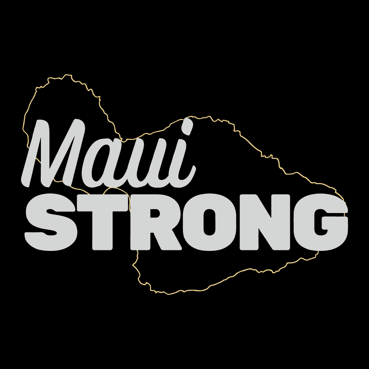 Maui Strong Map SVG Lahaina Fires 2023 SVG Download | Inspire Uplift