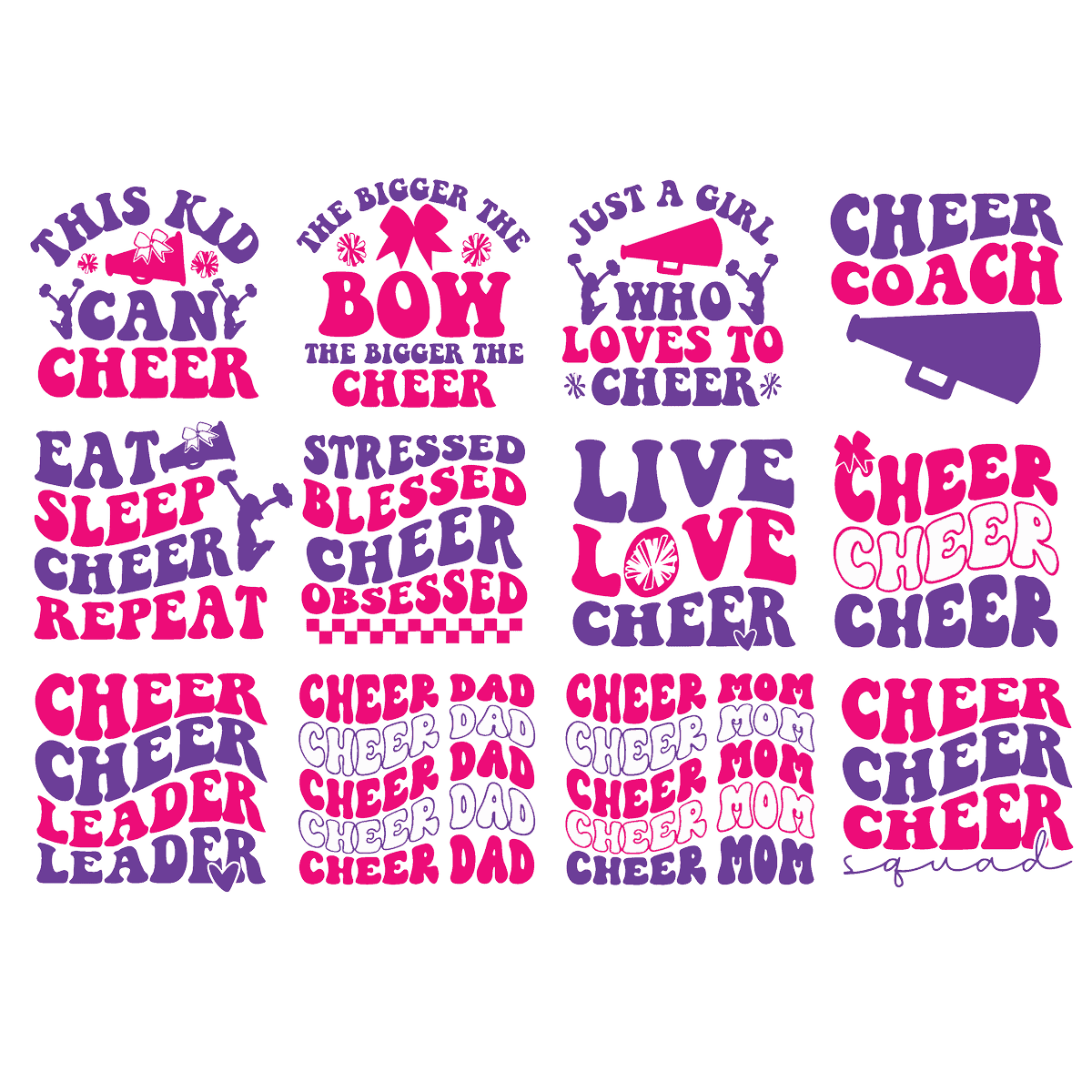 Retro Cheerleader SVG Bundle Cheerleading SVG Cheer SVG Mega | Inspire ...