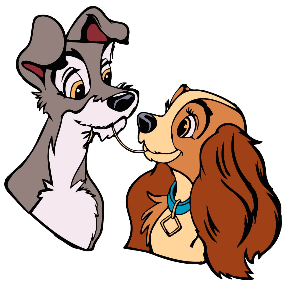 Lady And The Tramp SVG The Tramp SVG Cartoon SVG Cartoon Cha | Inspire ...