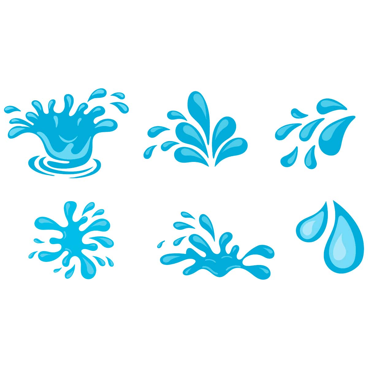 Water Splash SVG Bundle Water Splash SVG File Water Splash C | Inspire ...
