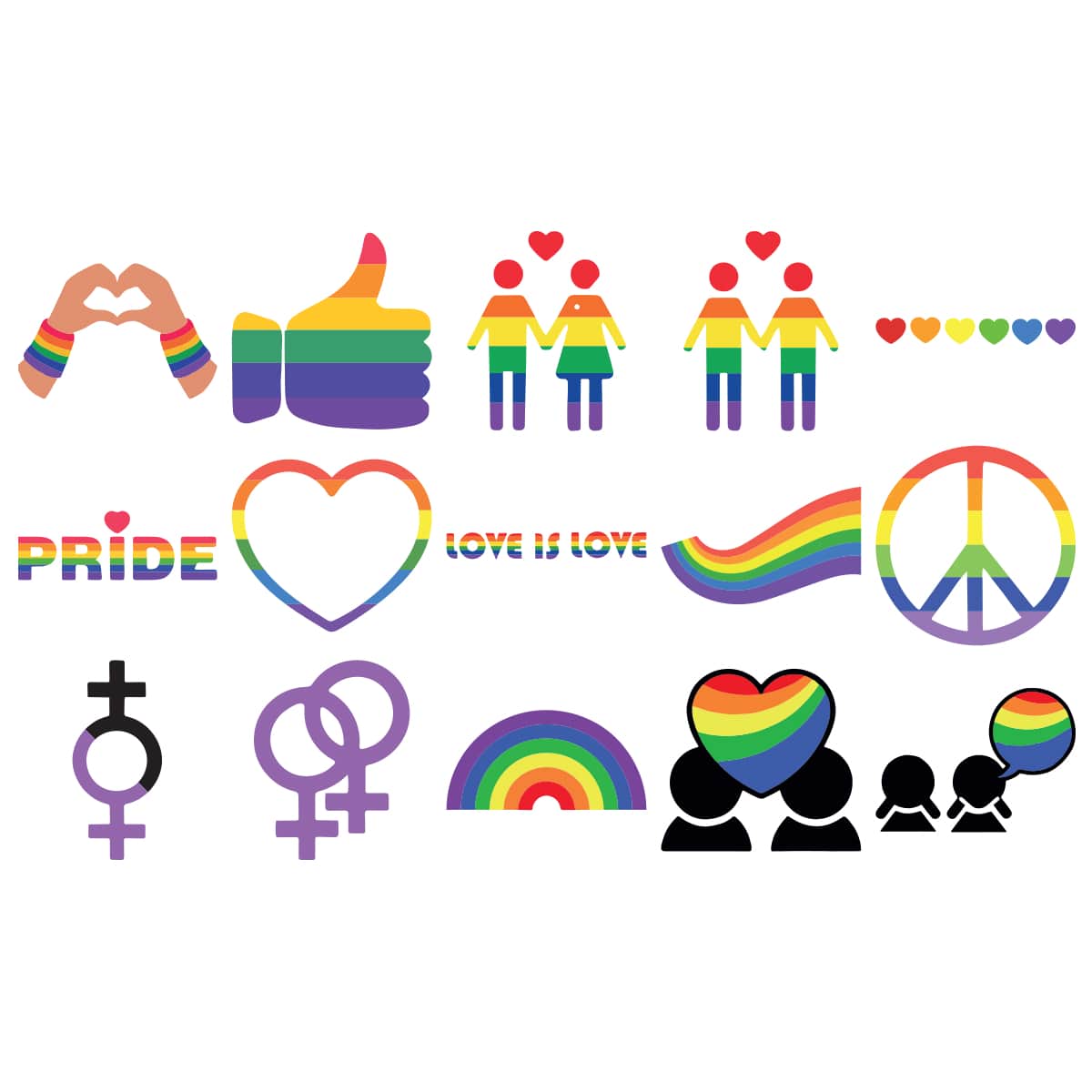 Rainbow Peace Sign SVG Peace Sign SVG Lgbt Pride SVG Lgbtq S | Inspire ...