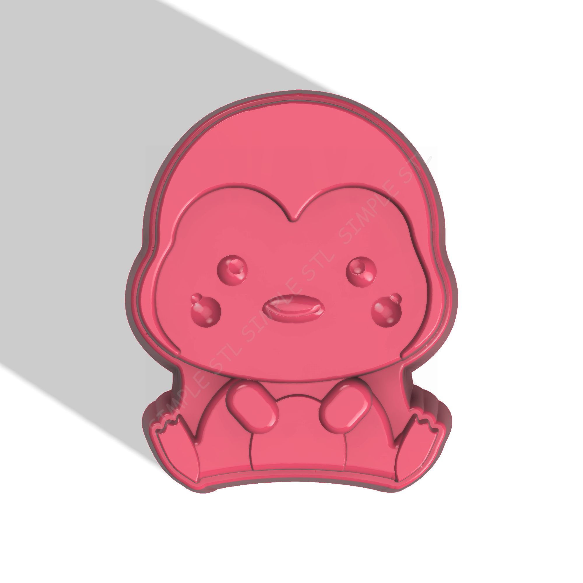 Penguin STL FILE for for vacuum forming and 3D printing | Inspire Uplift