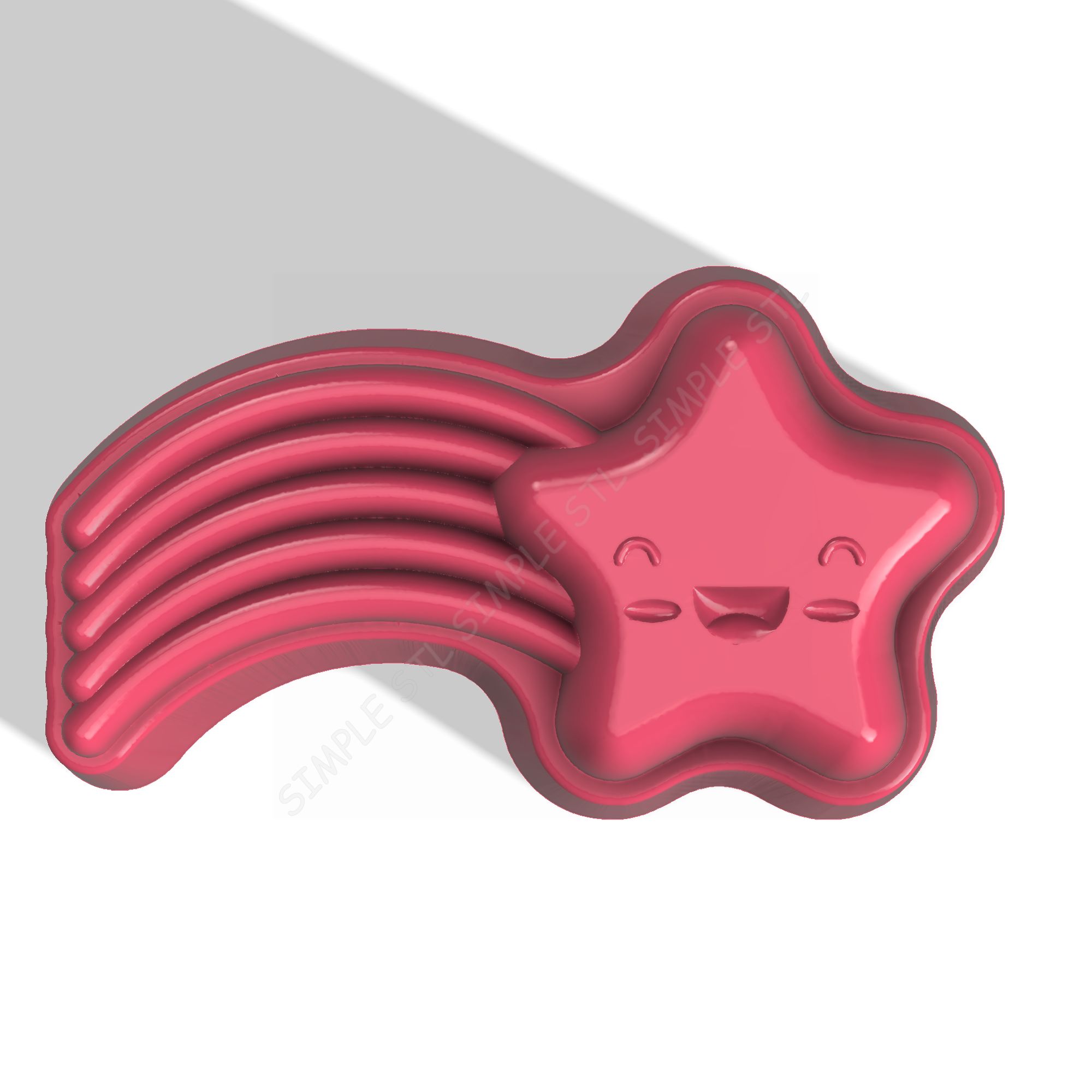 Shooting star STL FILE for vacuum forming and 3D printing | Inspire Uplift