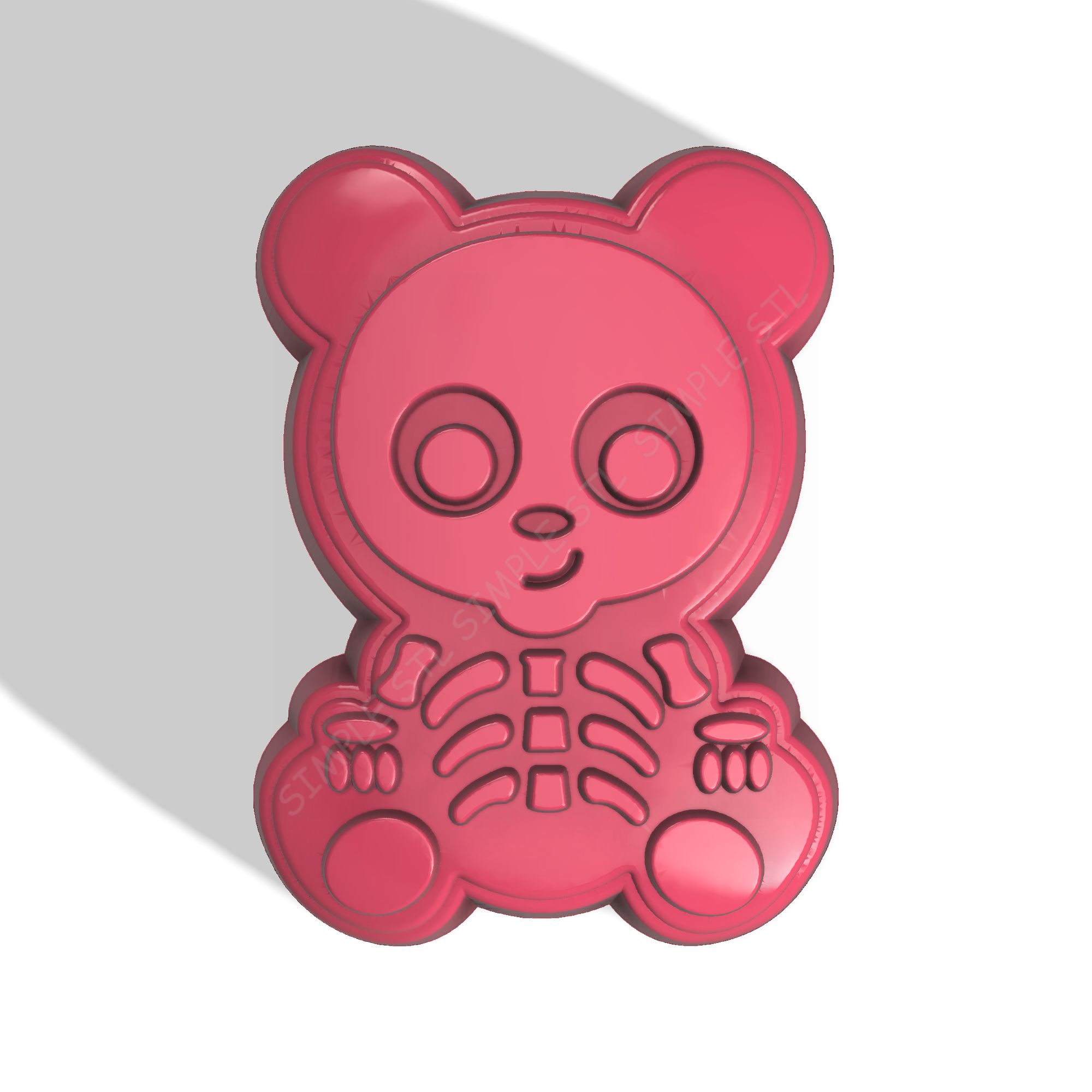 Skeleton Bear stl FILE for vacuum forming and 3D printing - Inspire Uplift