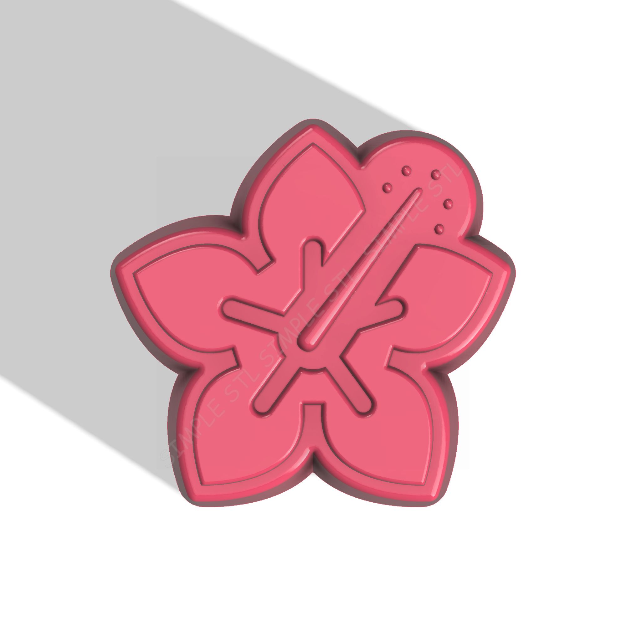 Hibiscus STL FILE for vacuum forming and 3D printing | Inspire Uplift