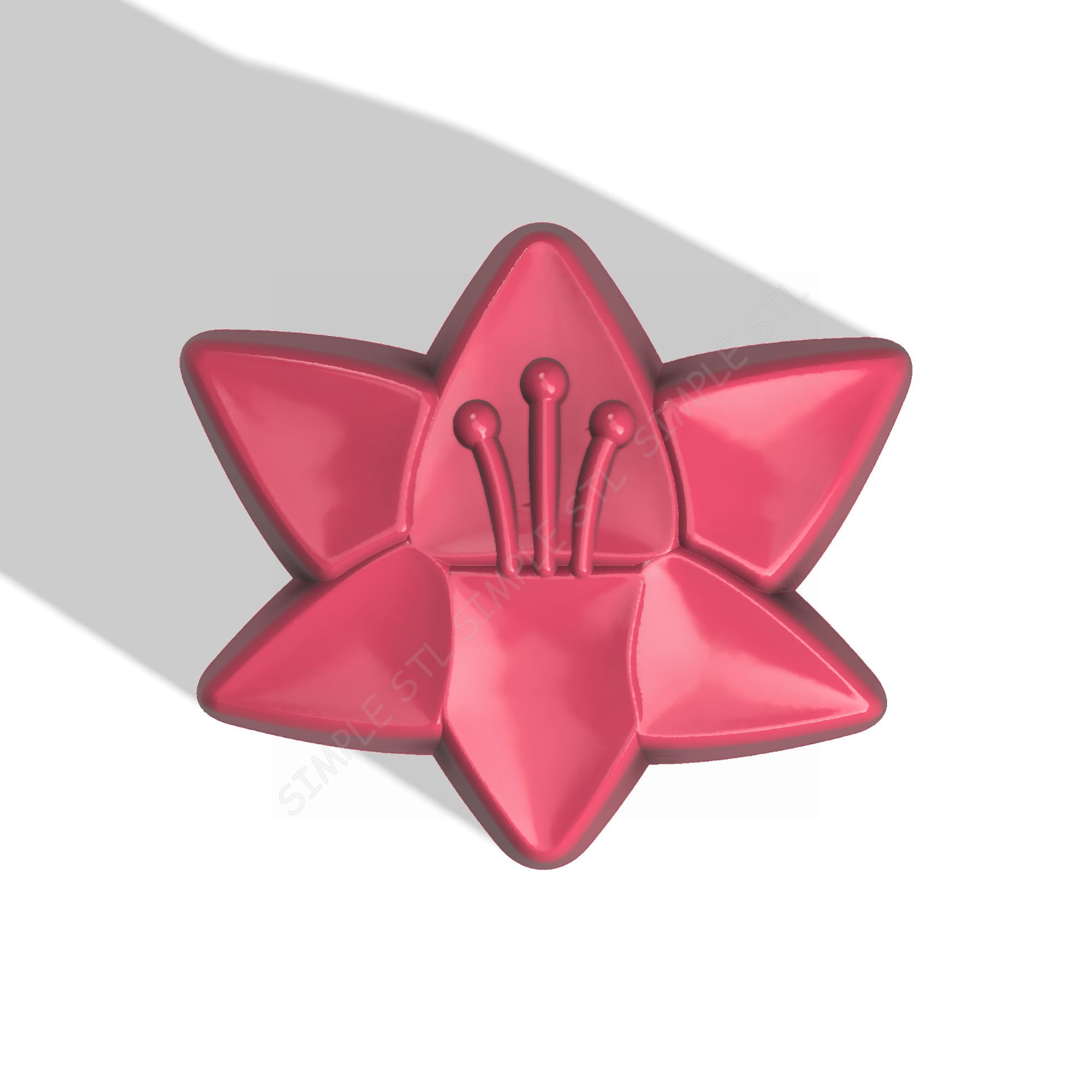 Lily flower STL FILE for vacuum forming and 3D printing | Inspire Uplift