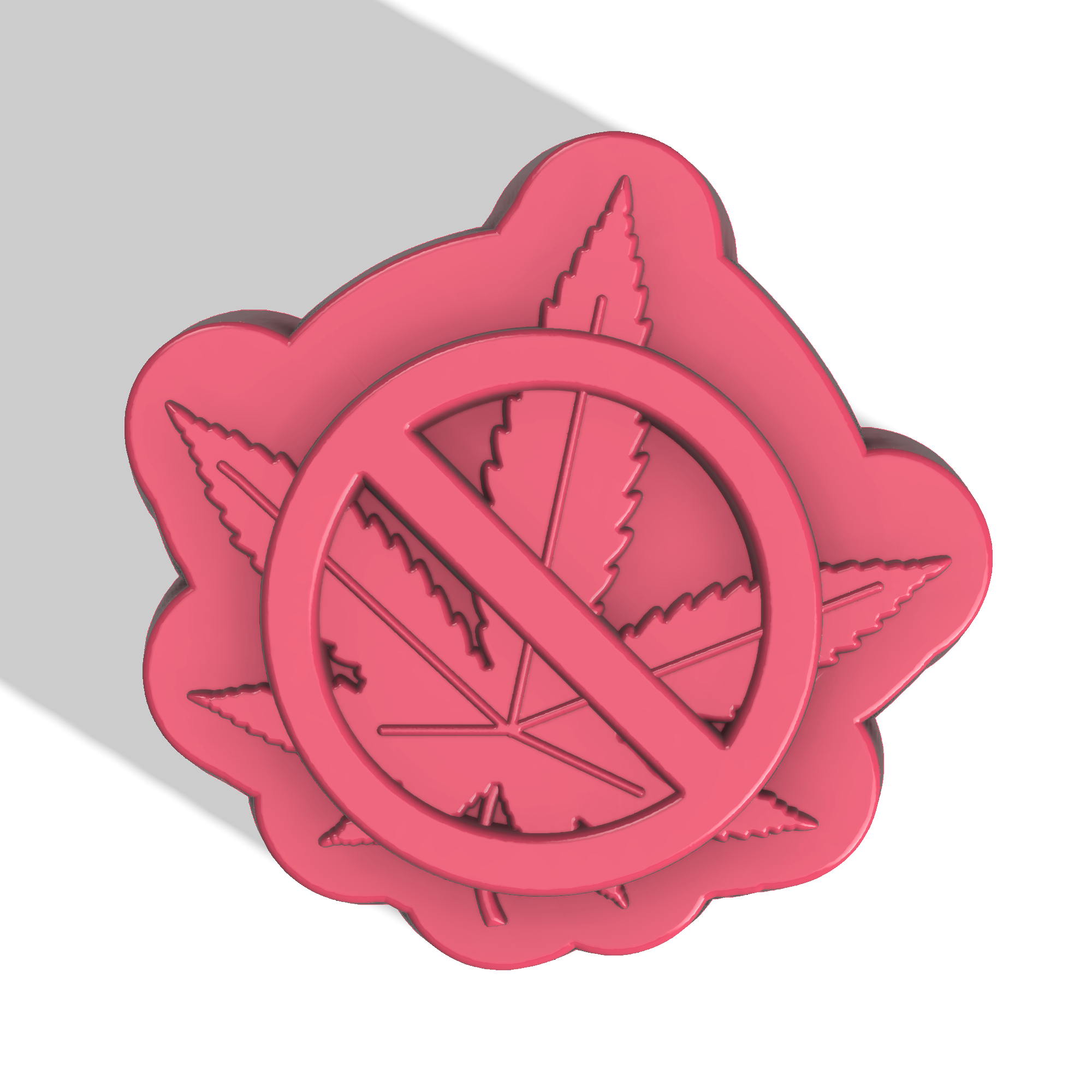 Stop marijuana STL file for vacuum forming and 3D printing | Inspire Uplift