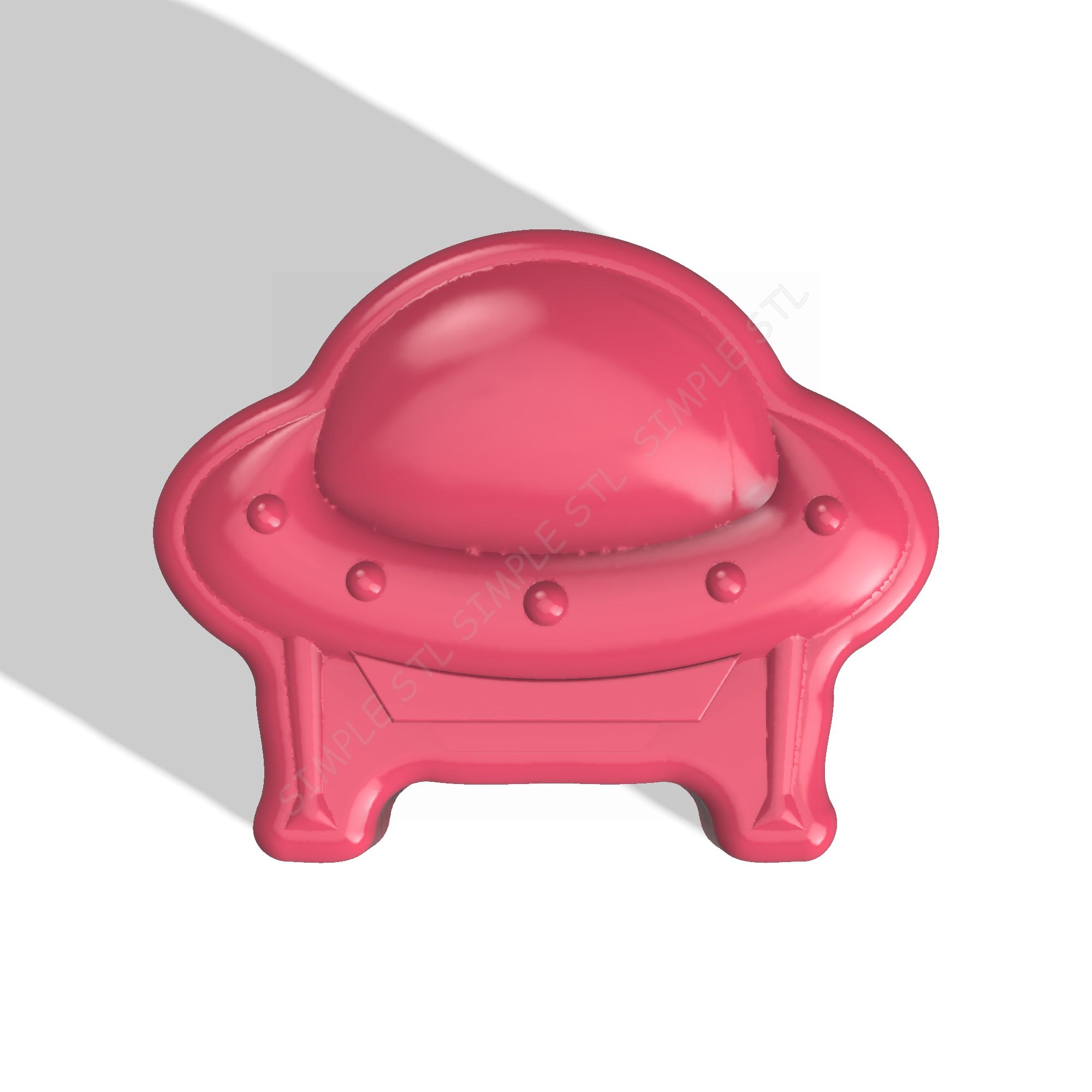 UFO STL file for vacuum forming and 3D printing 1 - Inspire Uplift