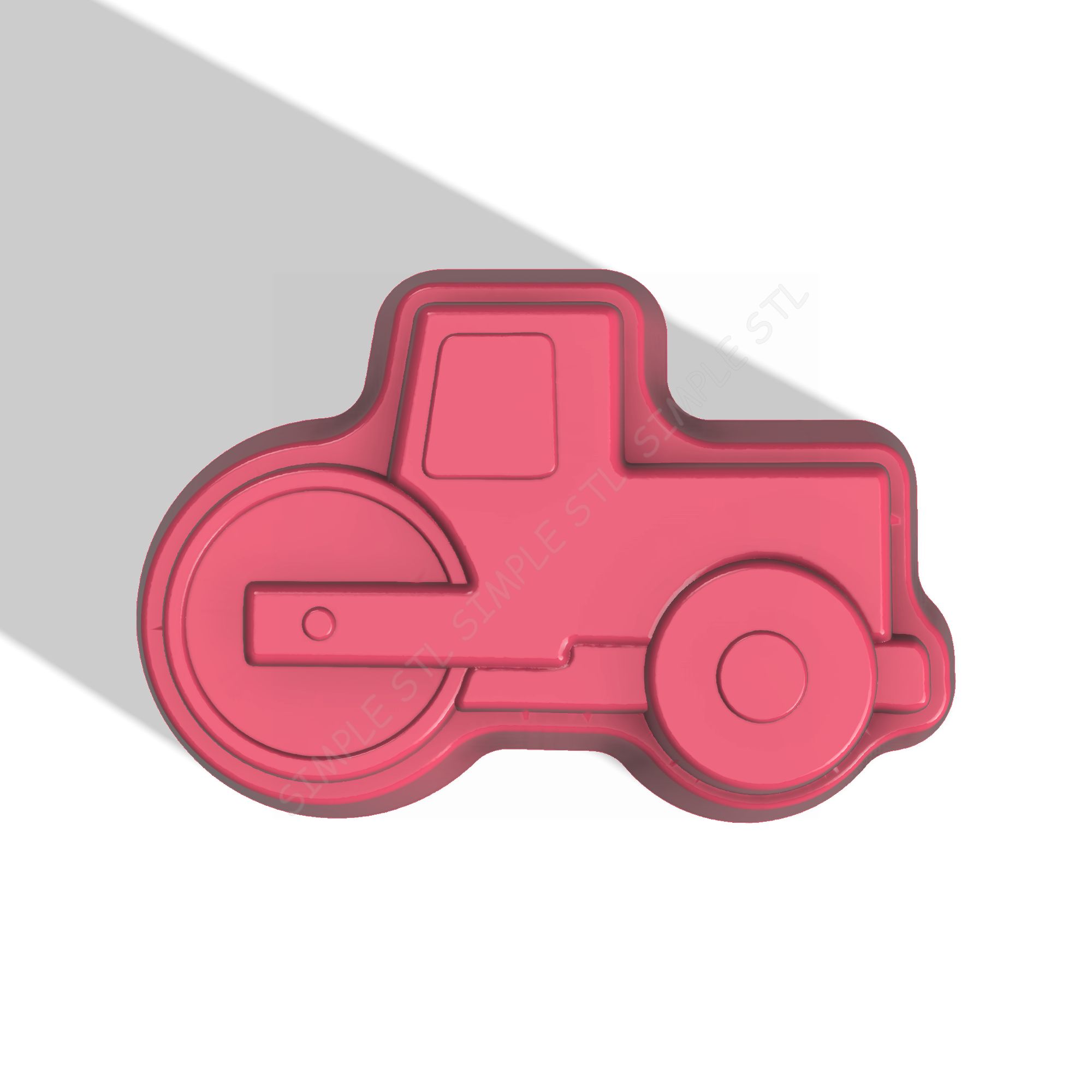 Road roller STL FILE for vacuum forming and 3D printing | Inspire Uplift