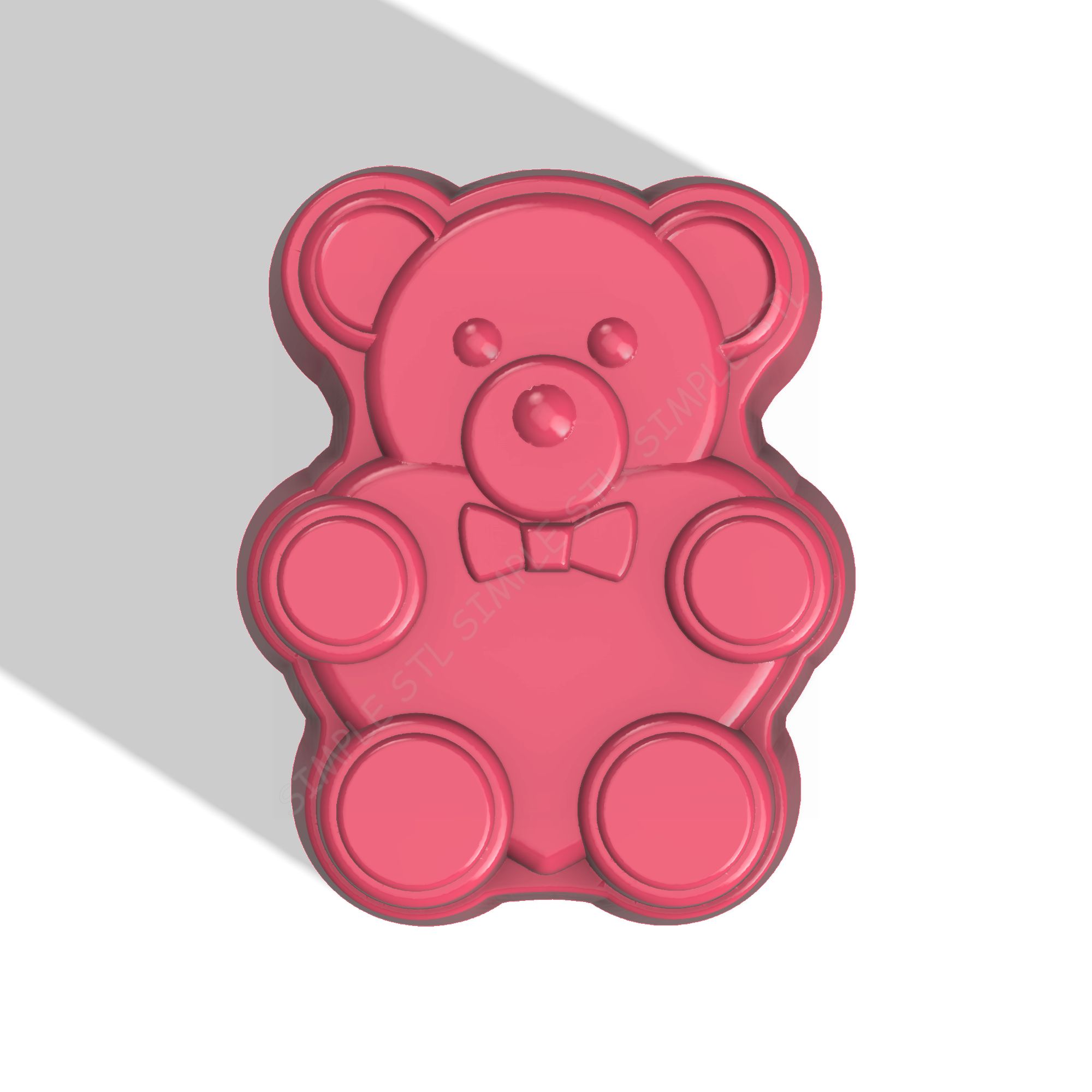Teddy bear STL FILE for vacuum forming and 3D printing | Inspire Uplift
