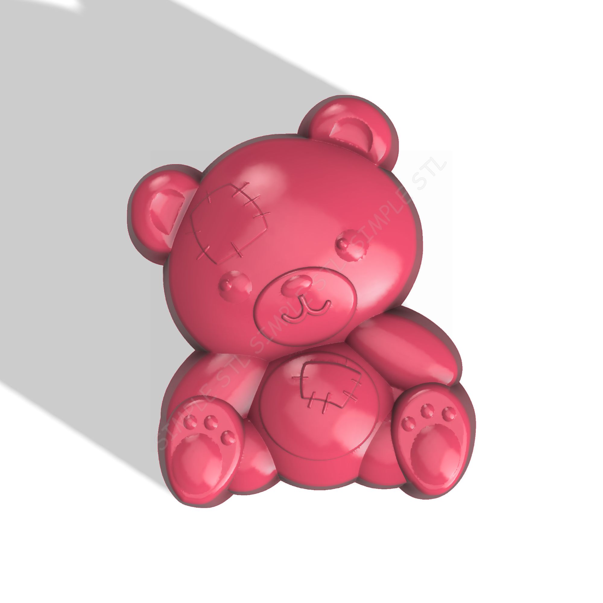 Teddy bear STL FILE for vacuum forming and 3D printing 2 | Inspire Uplift