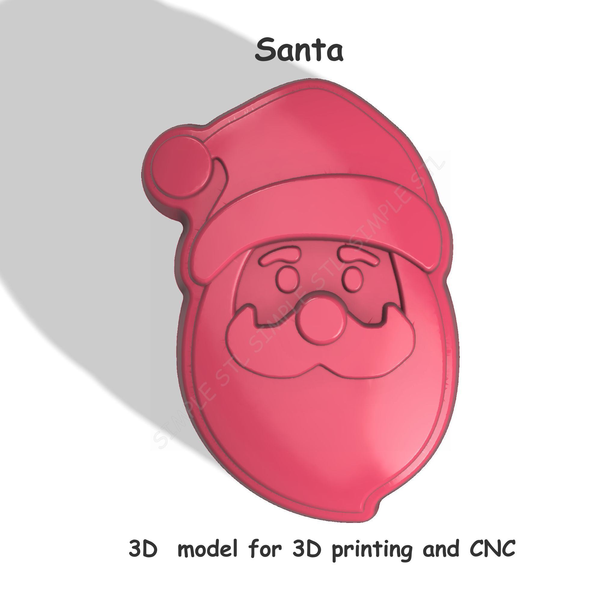 Santa stl FILE for vacuum forming and 3D printing 6 | Inspire Uplift