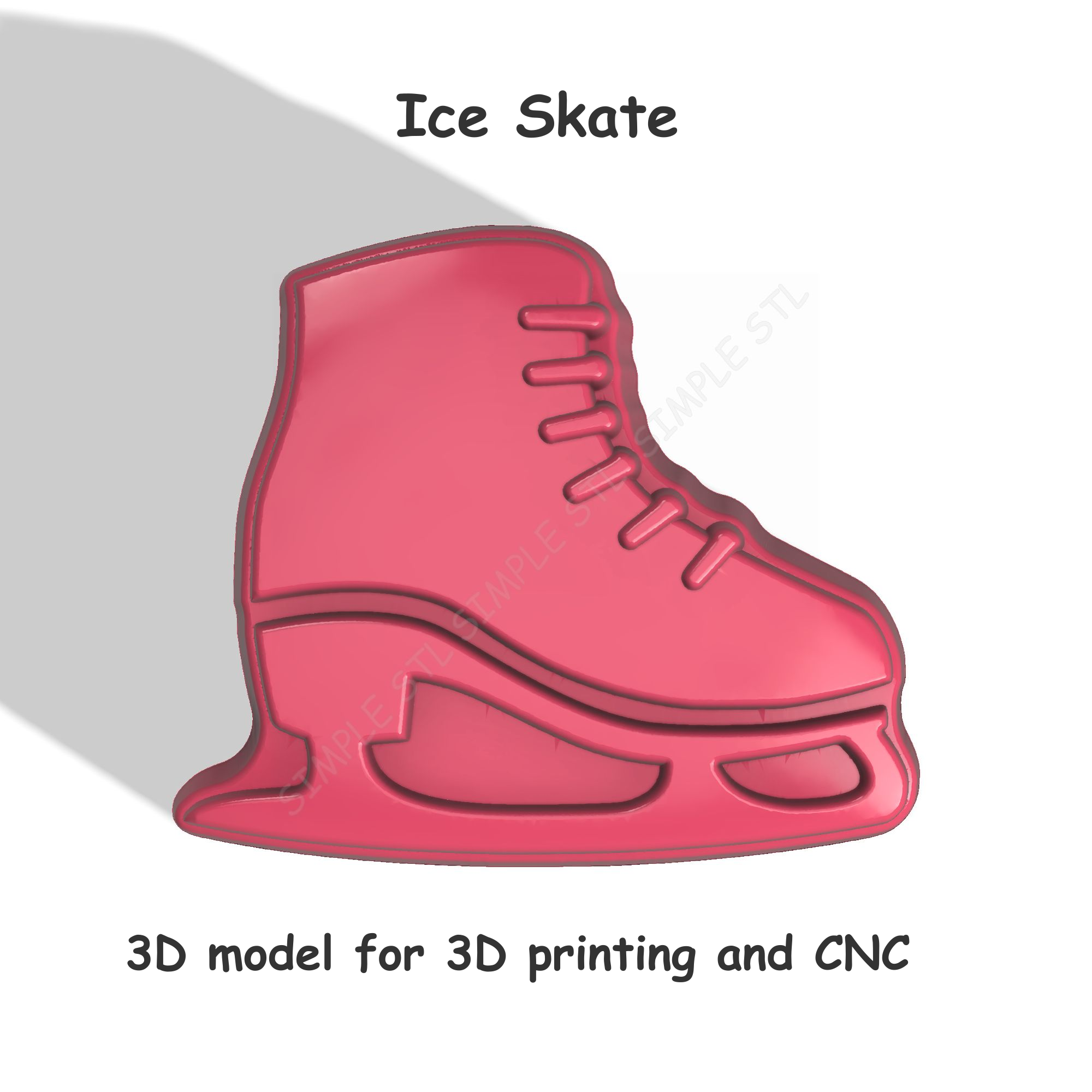 Ice Skate stl FILE for vacuum forming and 3D printing | Inspire Uplift