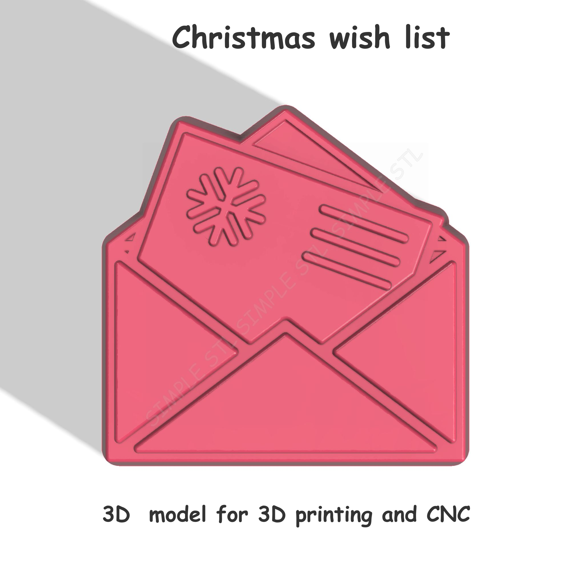 Christmas wish list stl FILE for vacuum forming and 3D print | Inspire ...