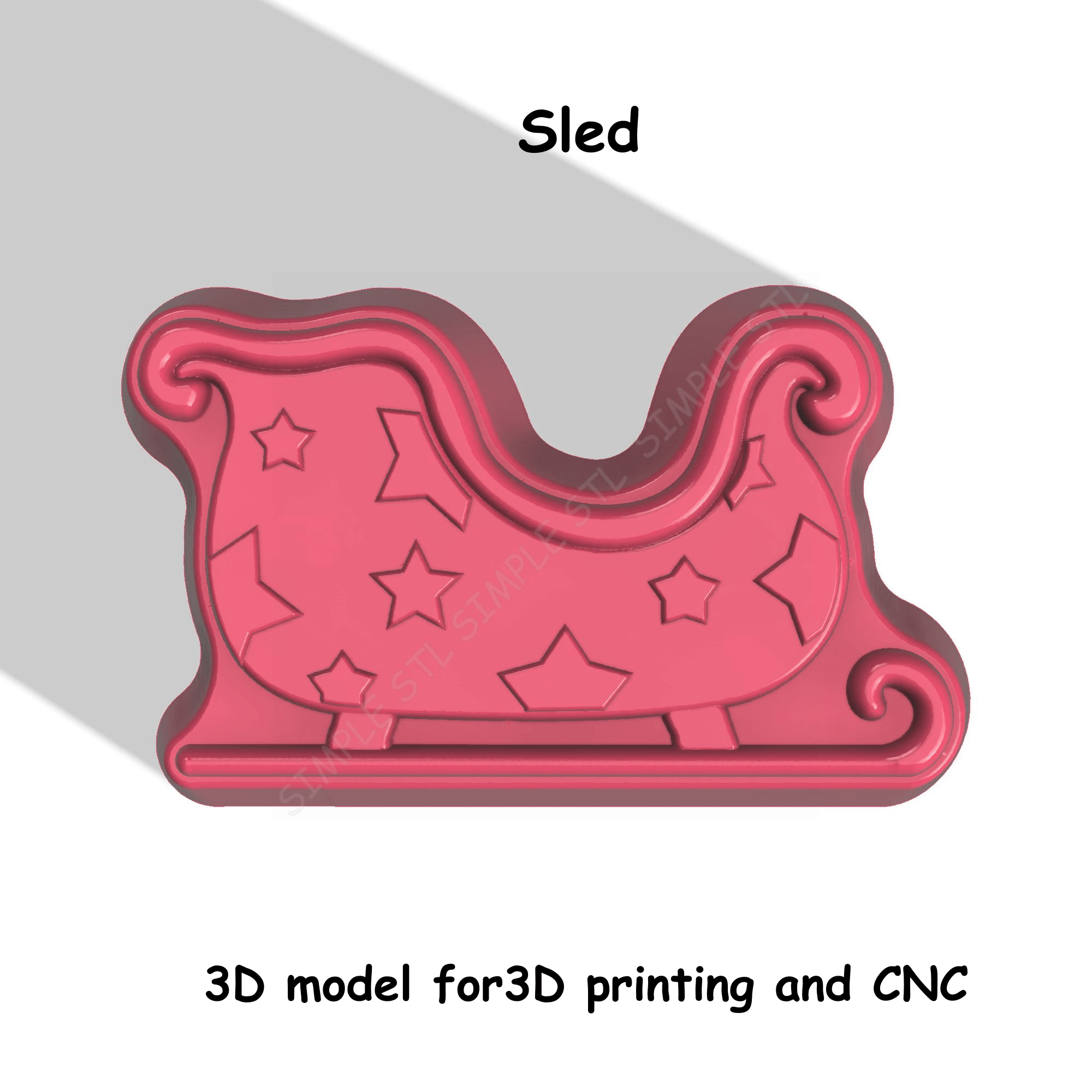 Sled stl FILE for vacuum forming and 3D printing | Inspire Uplift