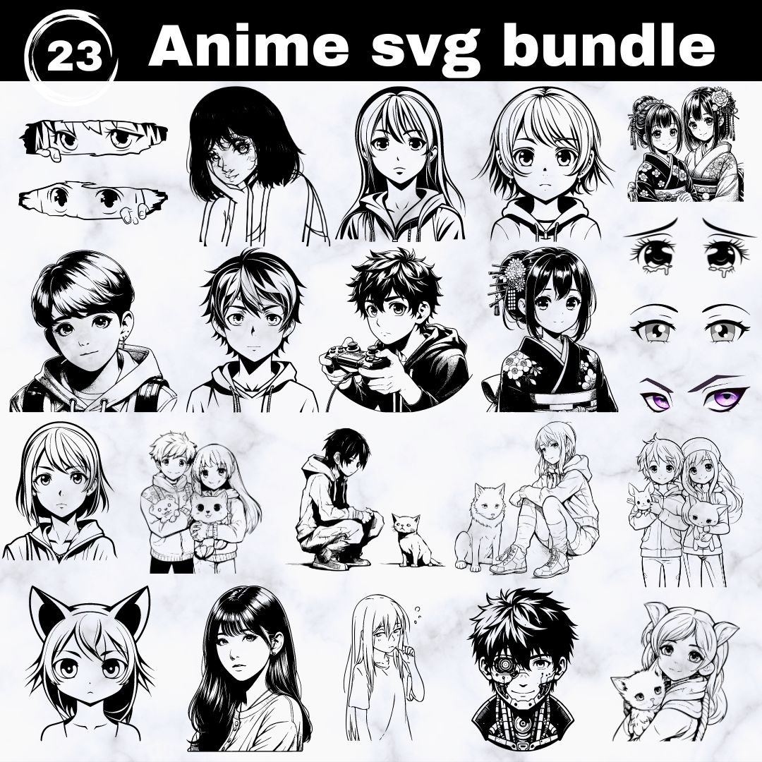 Anime Bundle SVG Haikyuu Japanese SVG Anime Silhouette SVG L - Inspire ...