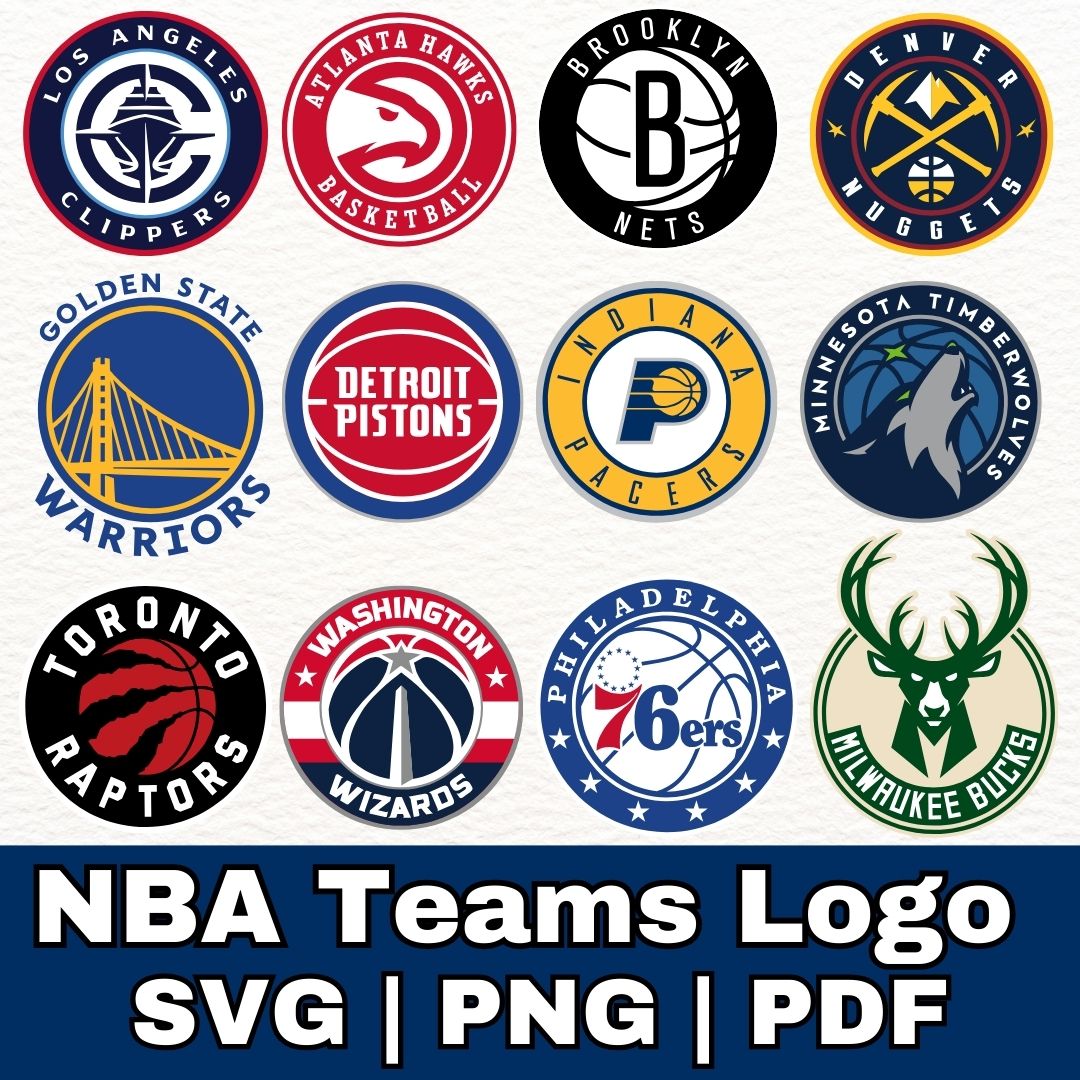NBA Teams Logo SVG Bundle, Basketball Team Logo Cut Files, N | Inspire ...