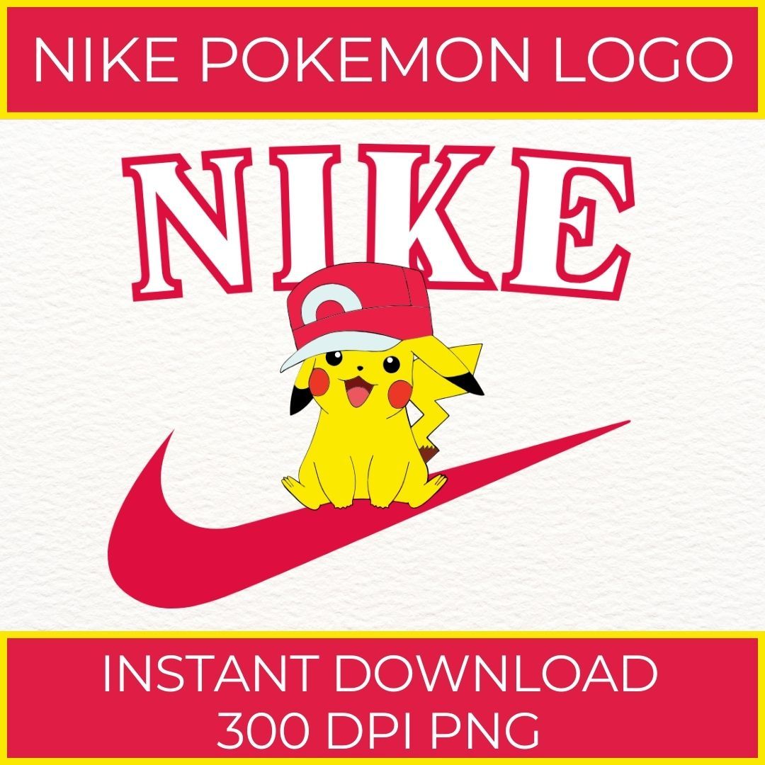 Nike, Pikachu PNG, Sports Themed Cut Files, Pokemon Fan Art, | Inspire ...
