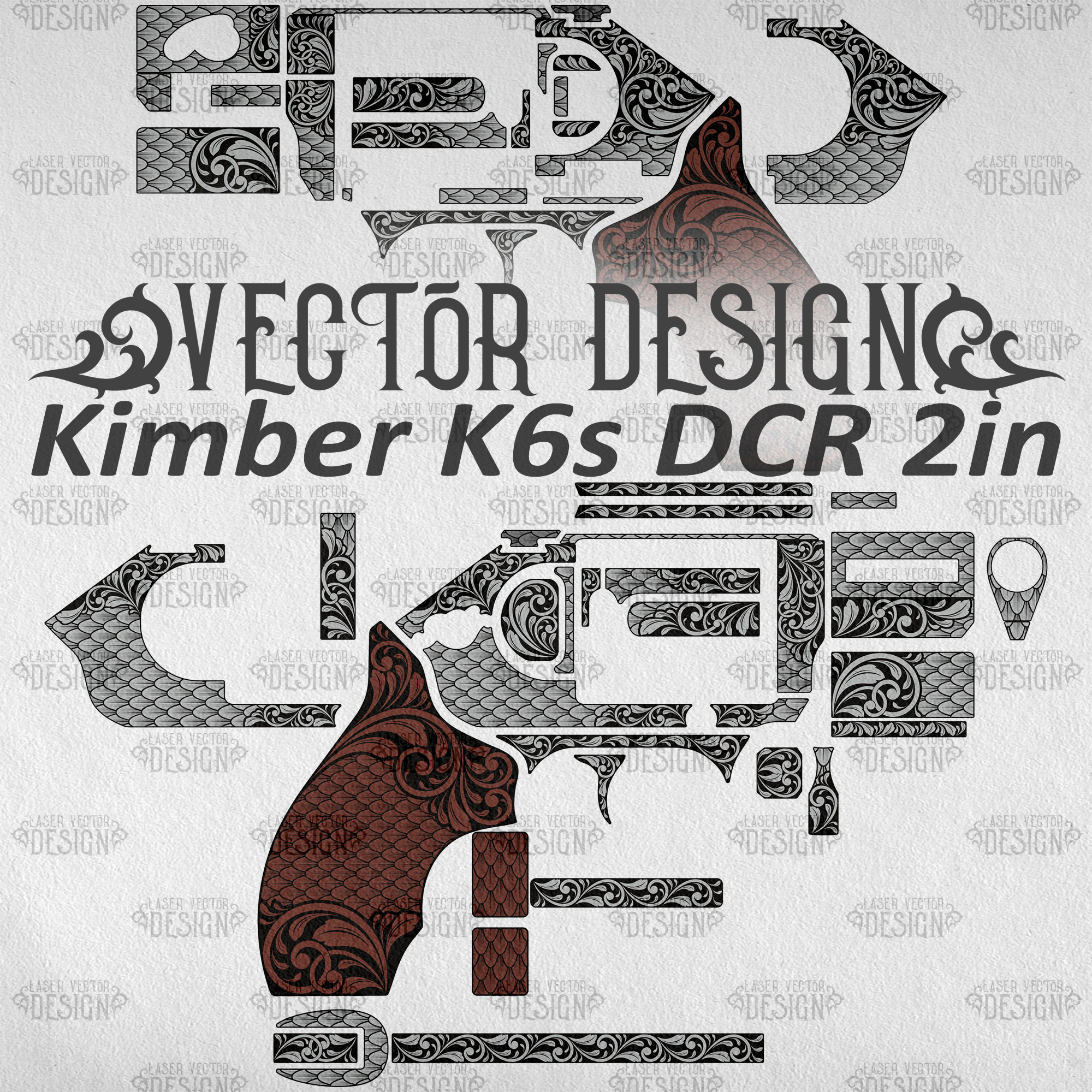 VECTOR DESIGN Kimber K6s DCR 2in "Scrolls and snake scales" | Inspire ...