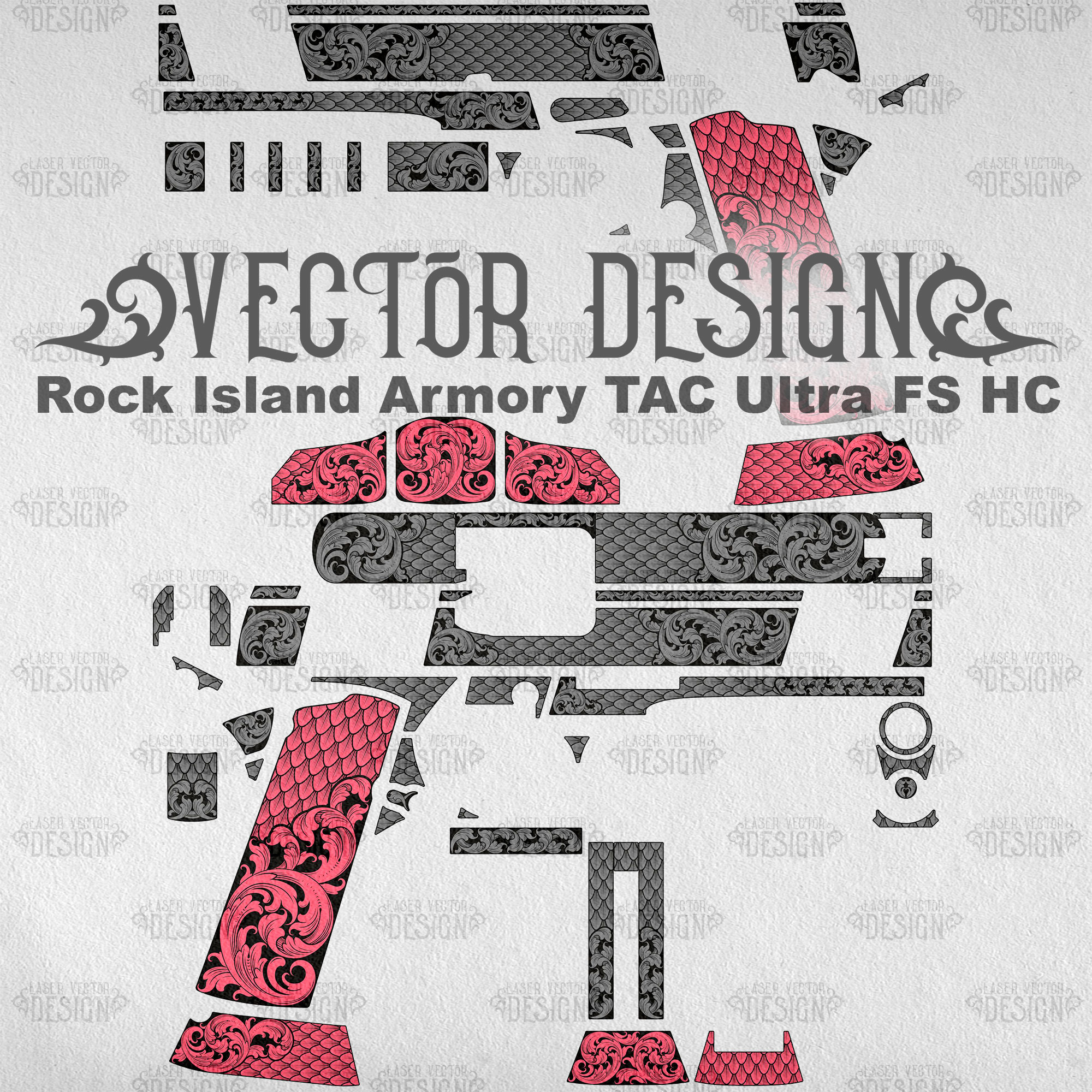 VECTOR DESIGN Rock Island Armory TAC Ultra FS HC "Scrollwork | Inspire ...