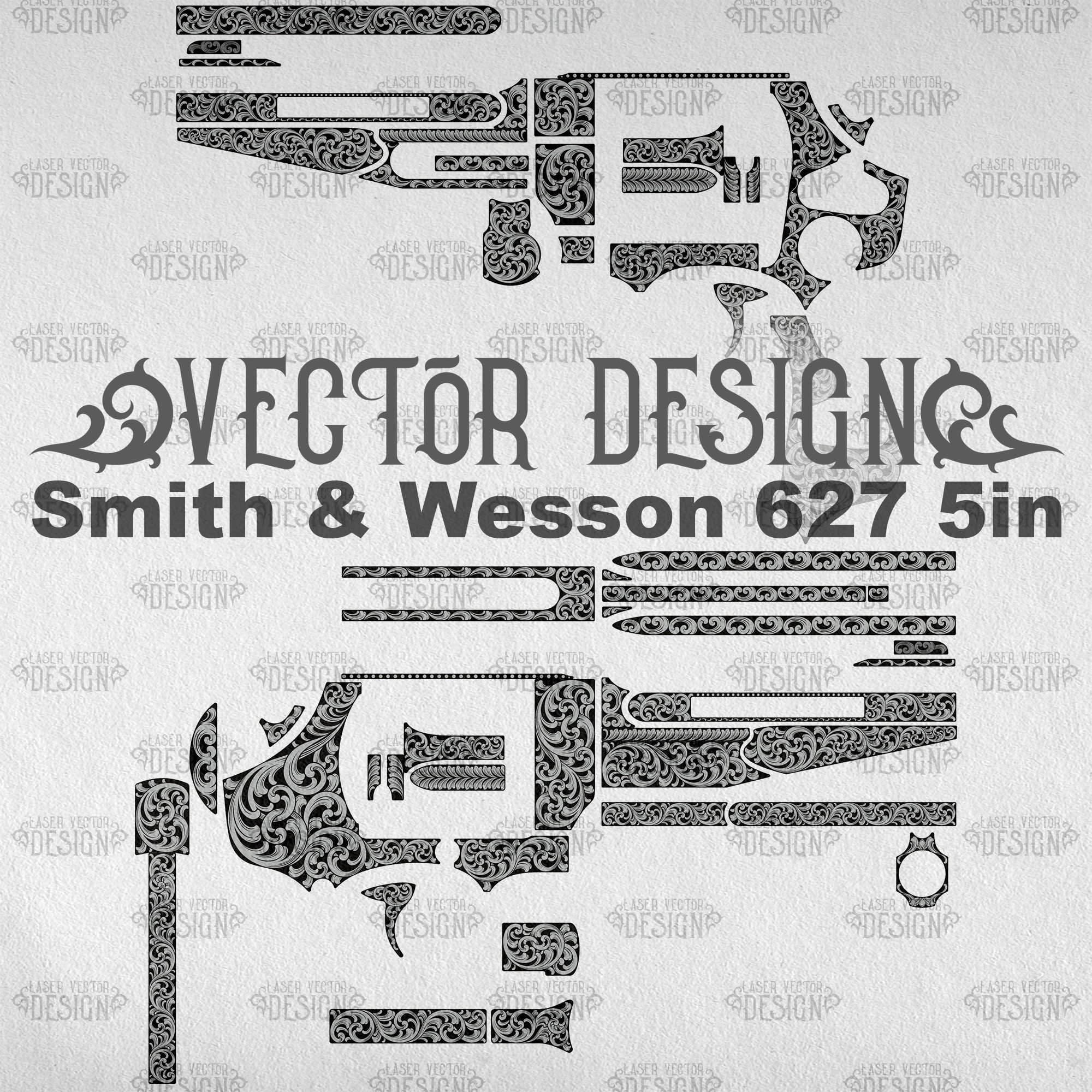 VECTOR DESIGN Smith & Wesson 627 5in Scrollwork | Inspire Uplift