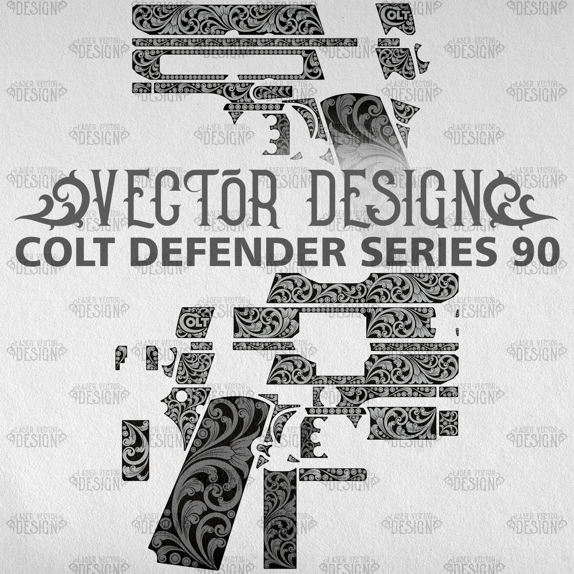 VECTOR DESIGN Colt defender series 90 Scrollwork - Inspire Uplift