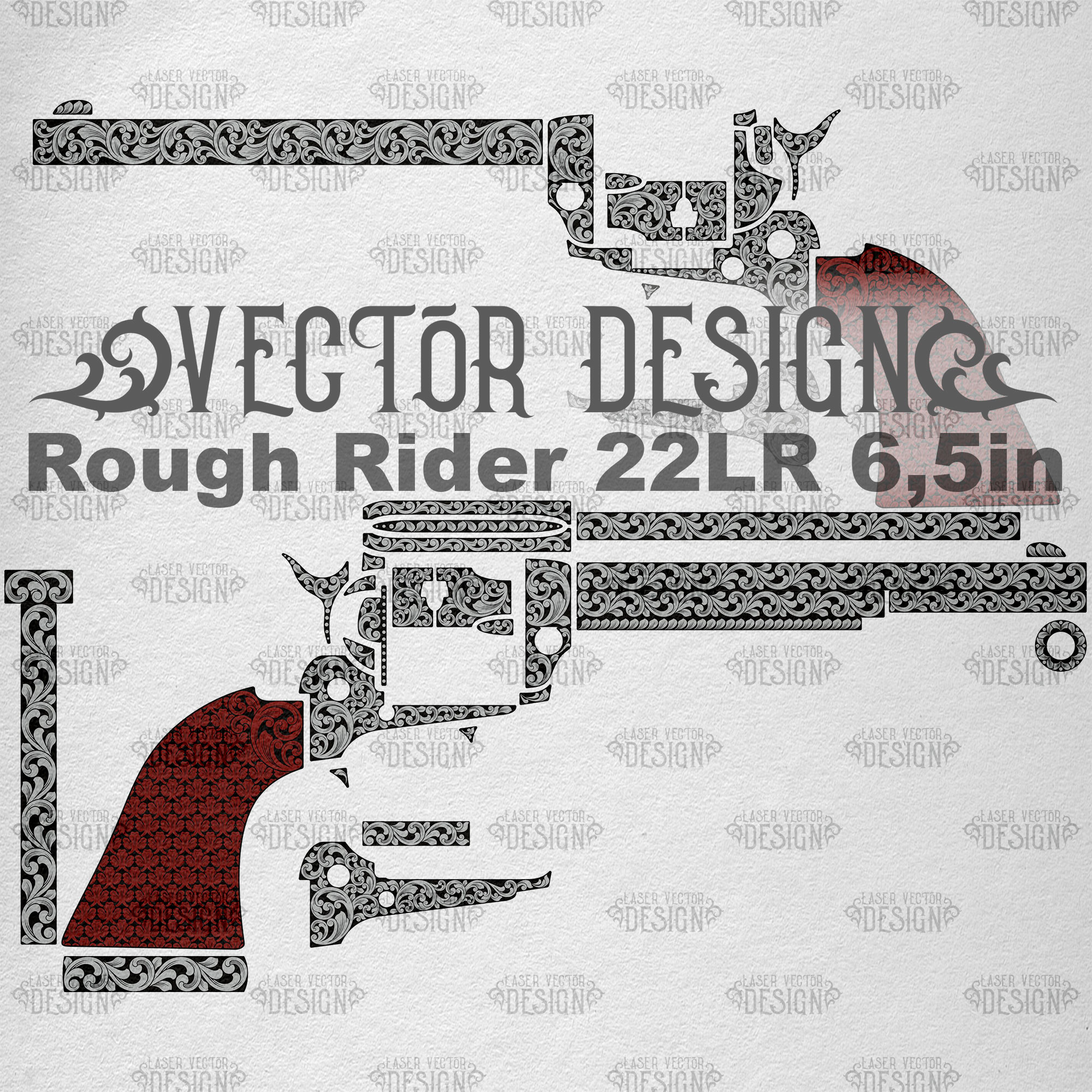VECTOR DESIGN Rough Rider 22LR 6,5in Scrollwork | Inspire Uplift