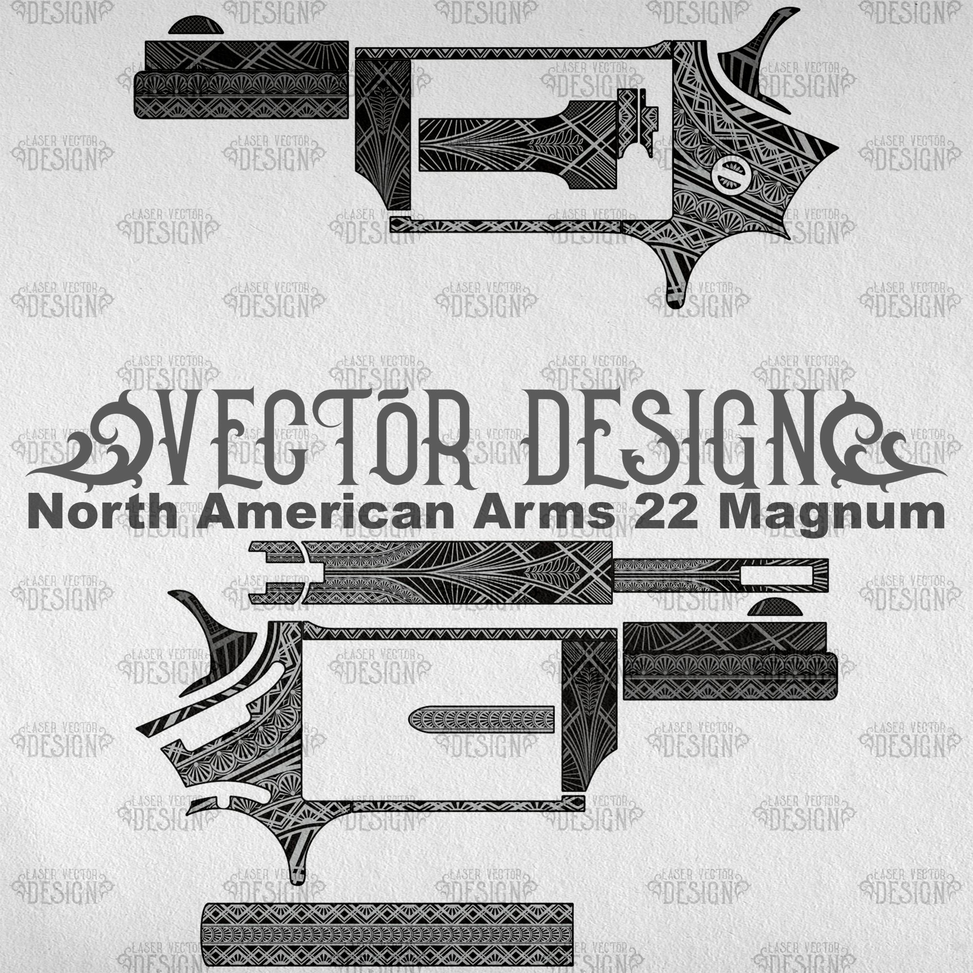 VECTOR DESIGN North American Arms 22 Magnum Art Deco - Inspire Uplift