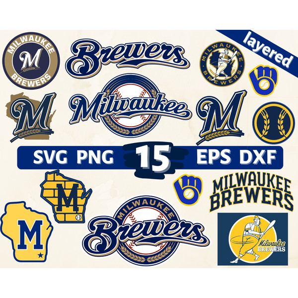 Bundle Milwaukee Brewers Svg, Milwaukee Brewers Svg, Bundle | Inspire ...