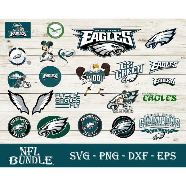Philadelphia Eagles svg bundle , Philadelphia Eagles svg dxf | Inspire ...