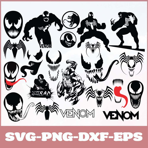 Venom bundle svg,png,dxf,Venom svg,png,dxf,Disney svg,png,dx - Inspire ...
